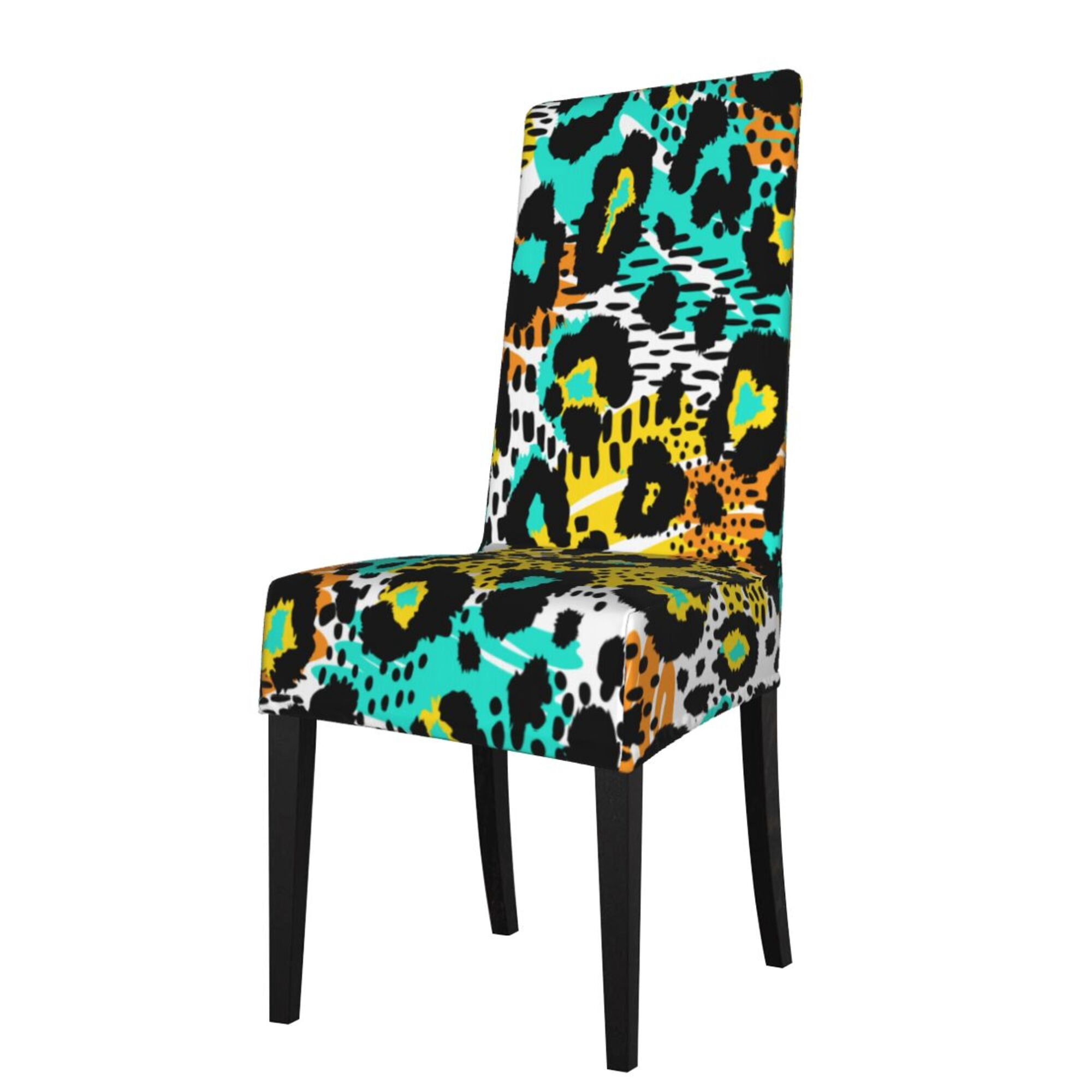 ZICANCN Fashion Colorful Leopard Texture Chair Protectors Seat Covers ...
