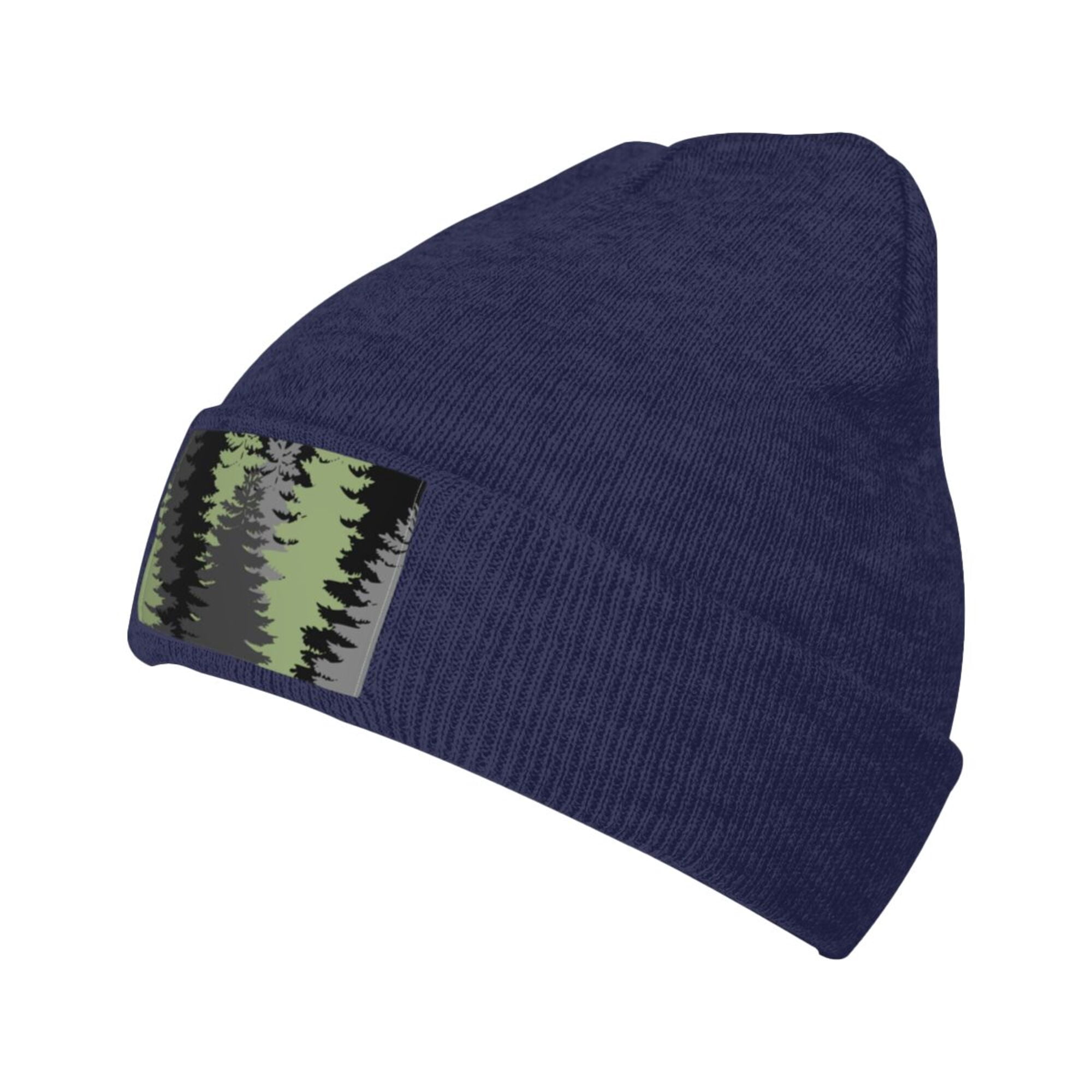 ZICANCN Forest Trees Green Knit Beanie Hat, Winter Cap Soft Warm ...
