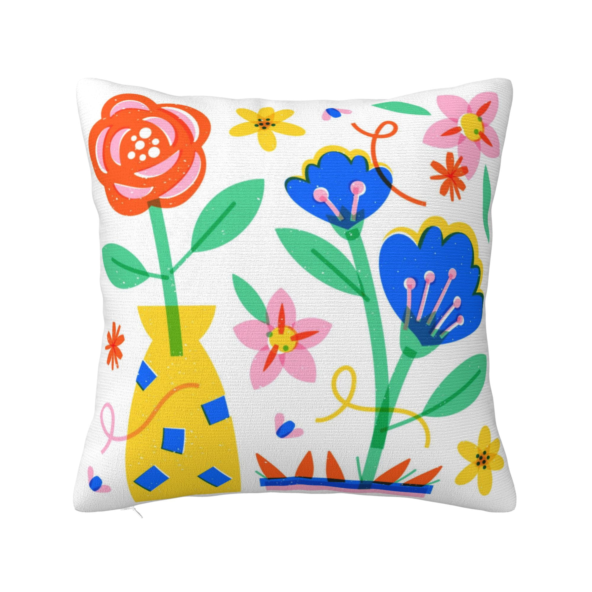 ZICANCN Funny Flower Butterfly Throw Pillow Covers, Bed Couch Sofa Knit ...