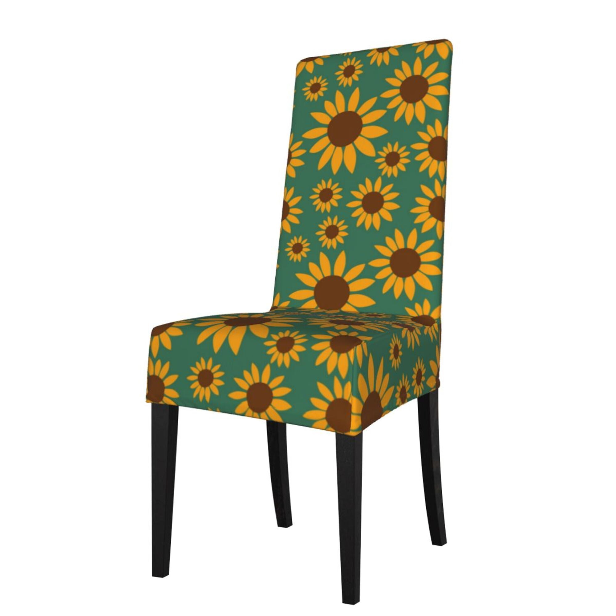 ZICANCN Green Sunflower Flowers Chair Protectors Seat Covers , Dining ...