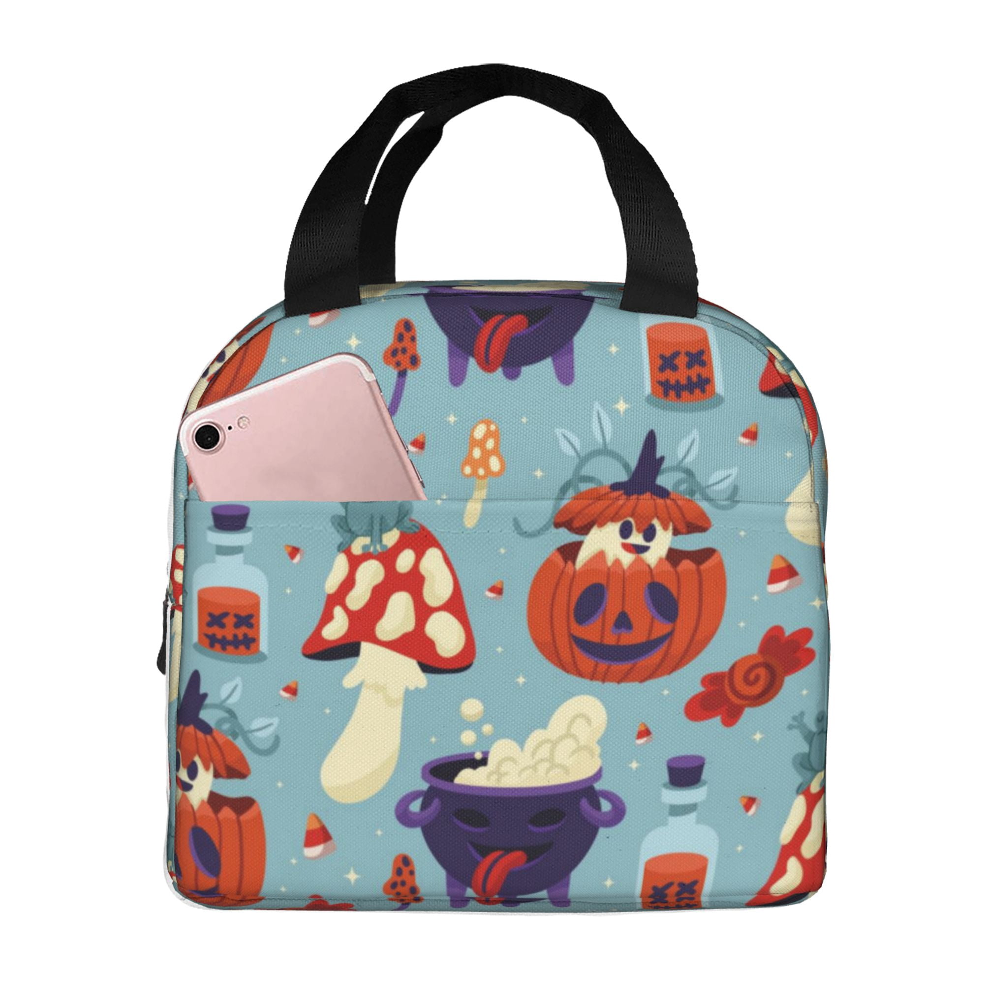 ZICANCN Insulated Lunch Bag for Women Men, Spooky Pumpkin Poison ...