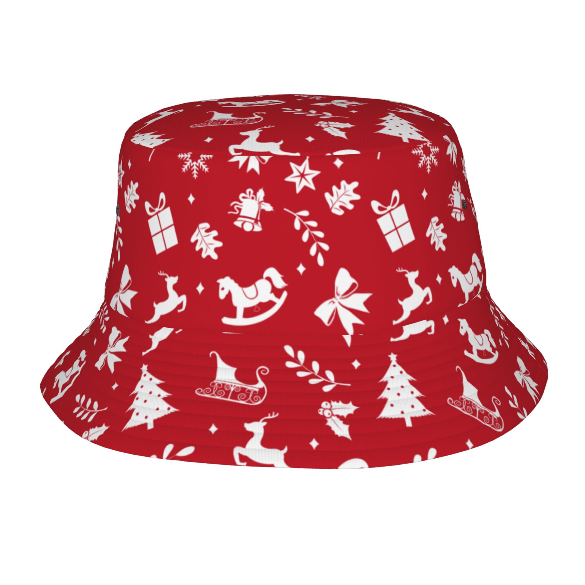 ZICANCN Interesting Red Christmas Decoration Bucket Hat , Unisex Print ...