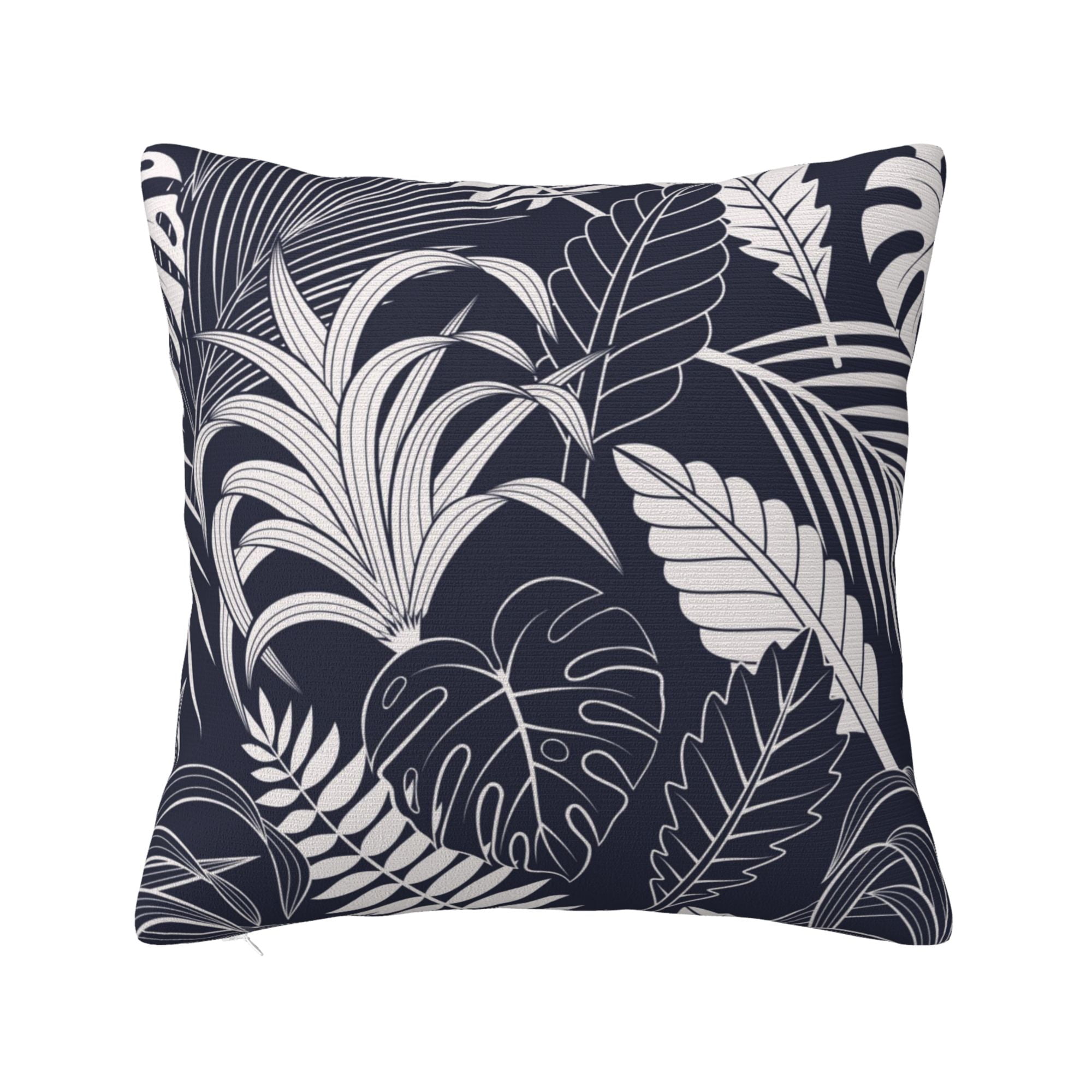 ZICANCN Jungle Blue Tropical Throw Pillow Covers, Bed Couch Sofa Knit ...