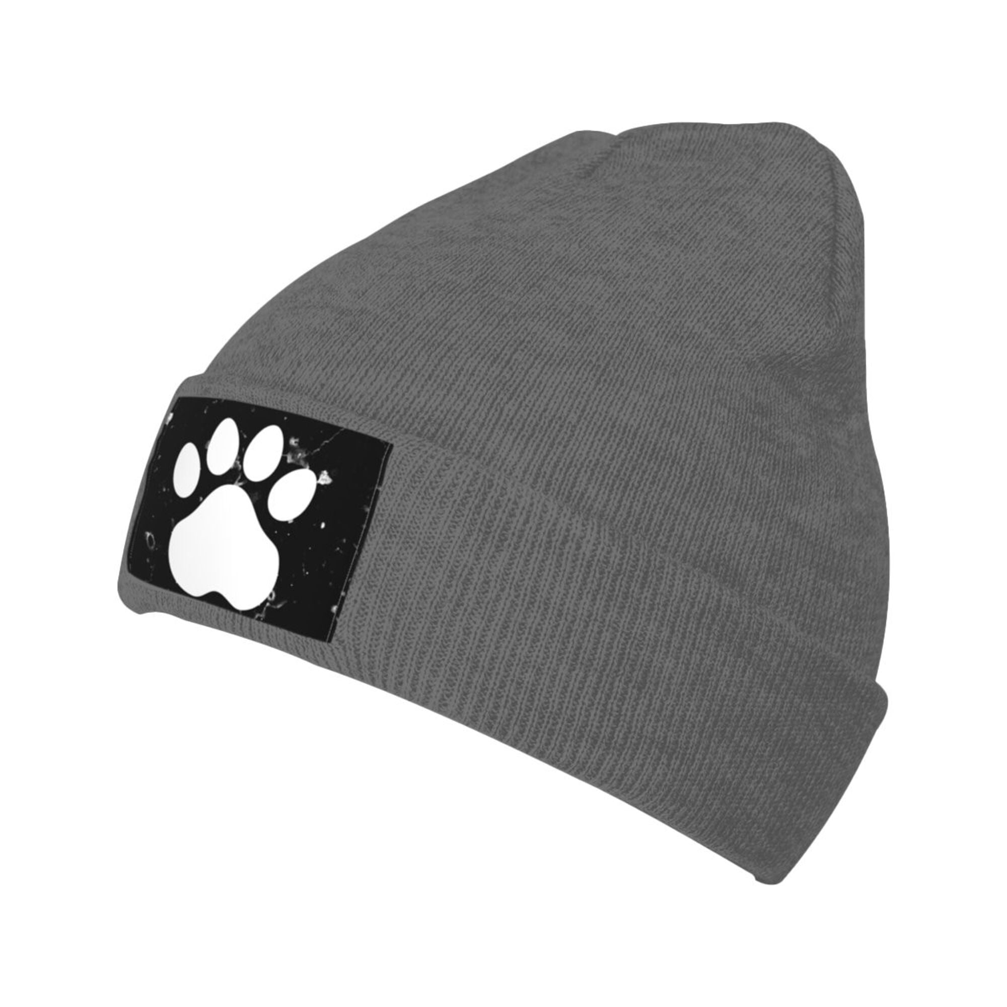 ZICANCN Knit Beanie Hat-Dog Paws Winter Cap Soft Warm Classic Hats for ...