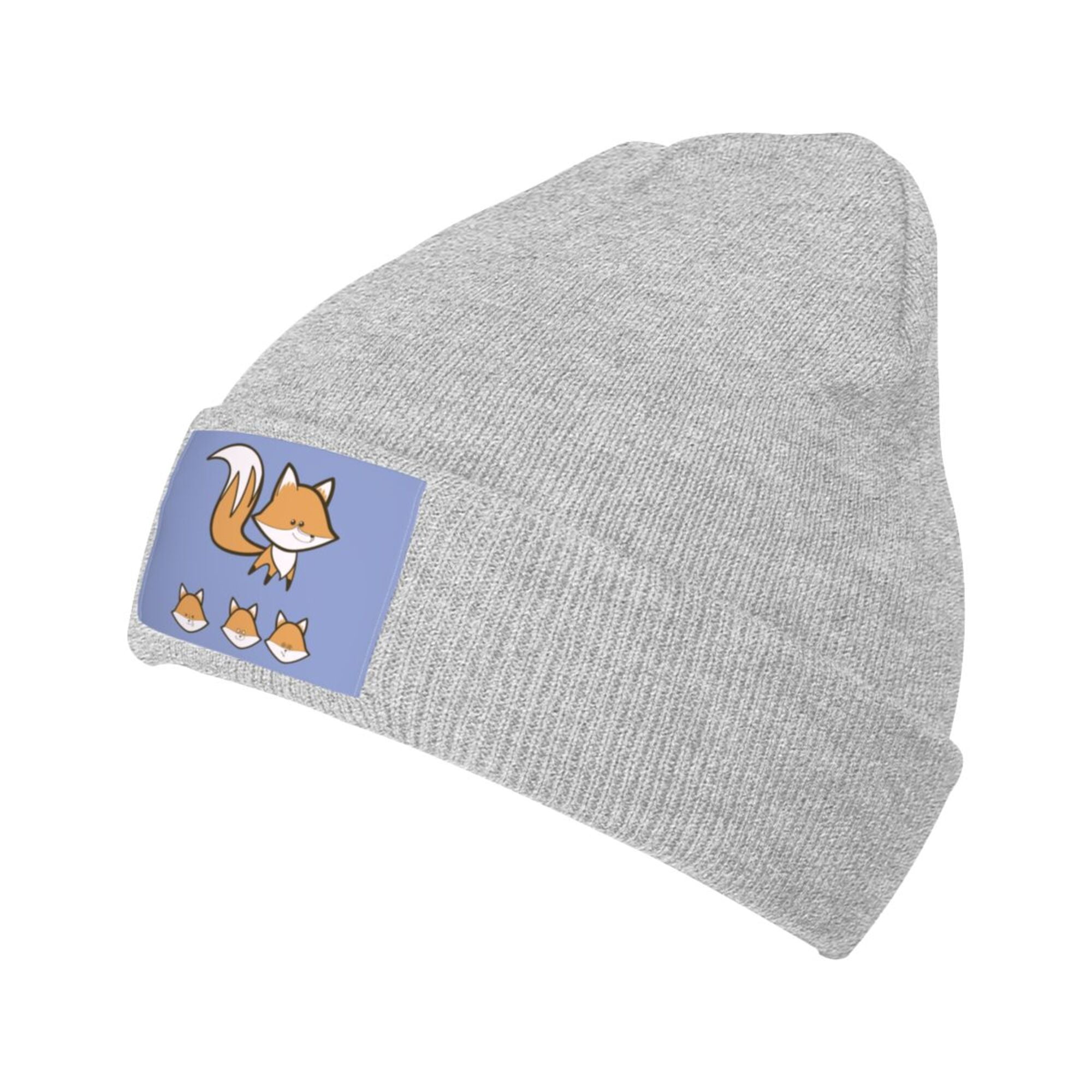 ZICANCN Knit Beanie Hat-Foxes Pups Animals Winter Cap Soft Warm Classic ...