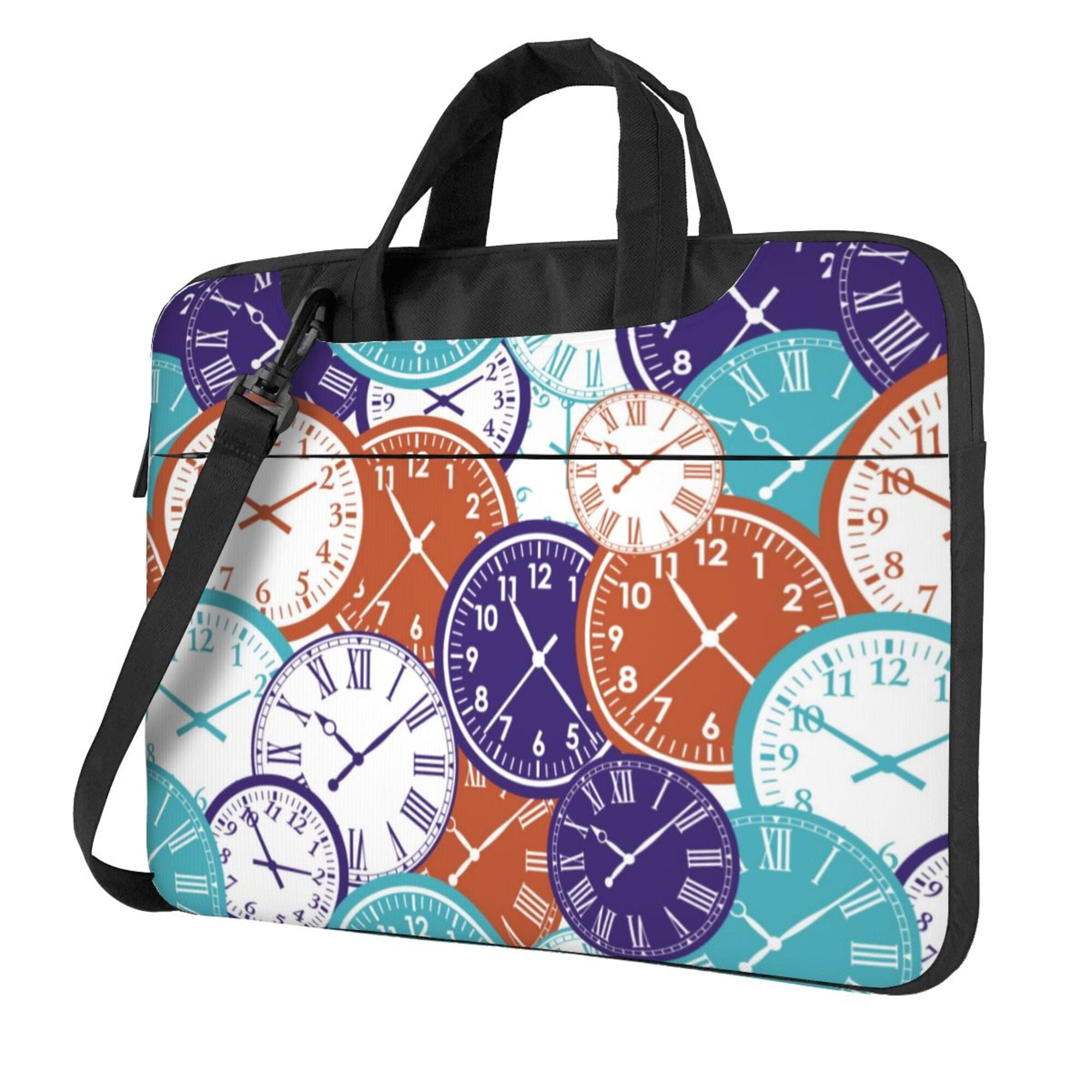 ZICANCN Laptop Case 13 inch, Abstract Coloured Seamless Clocks Work ...