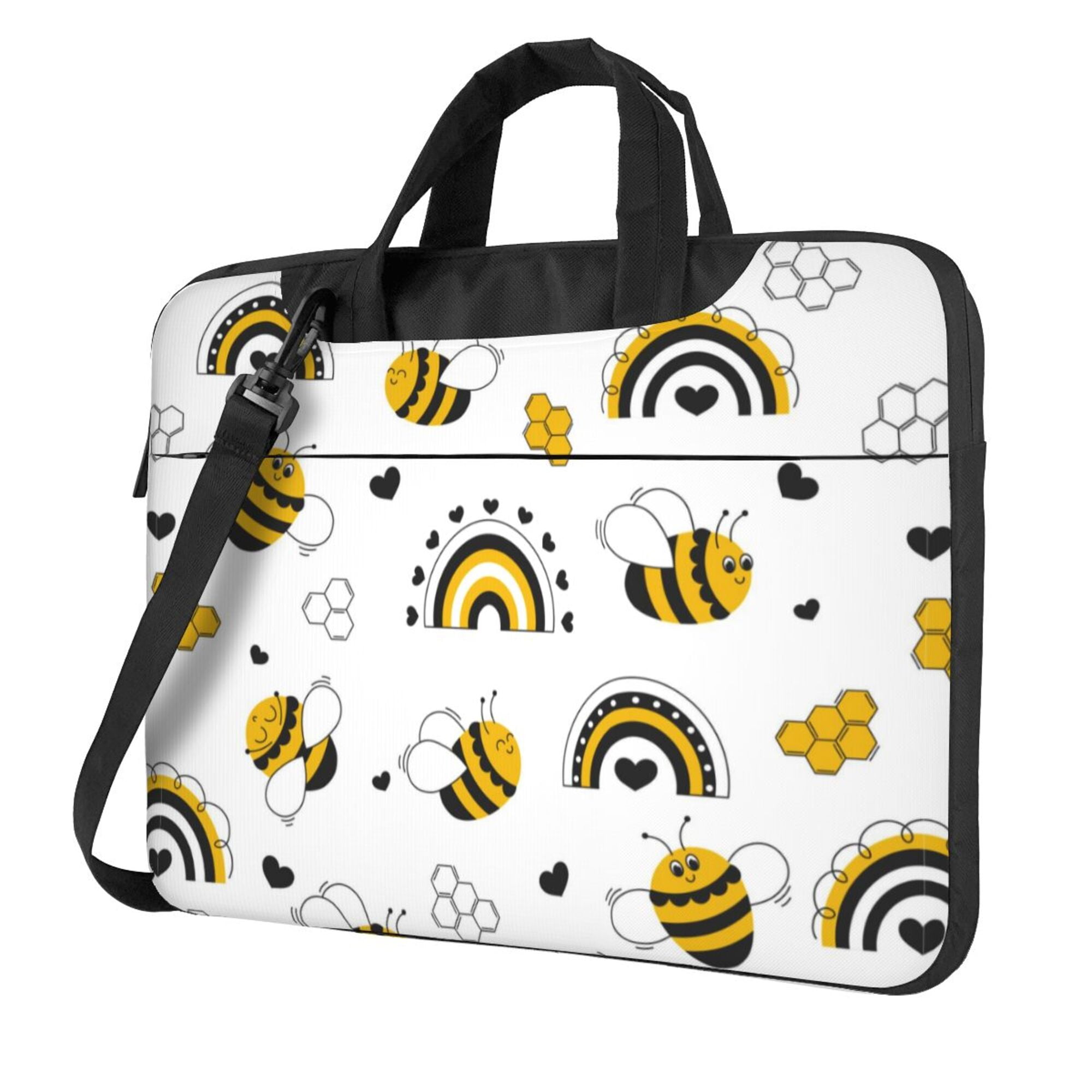 ZICANCN Laptop Case 13 inch, Beautiful Rainbow Honey Bees Work Shoulder ...