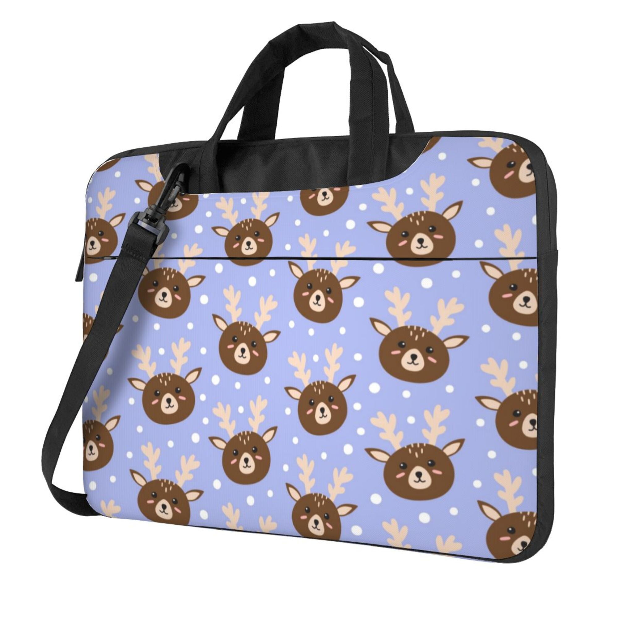 ZICANCN Laptop Case 13 inch, Cartoon Deer Animal Face Work Shoulder ...