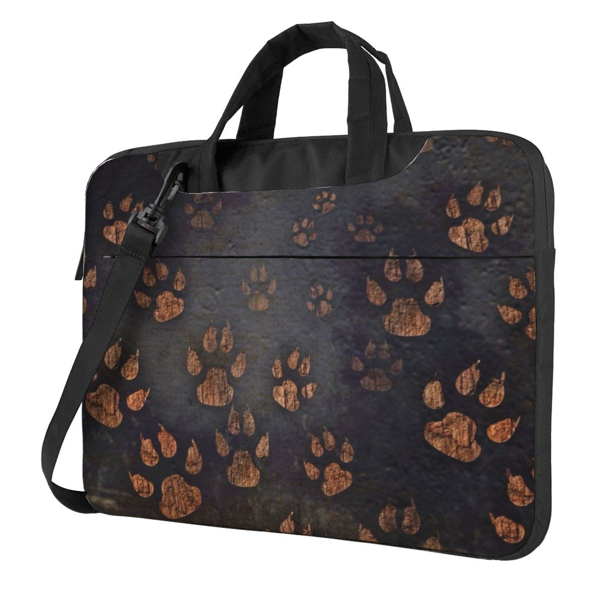ZICANCN Laptop Case 13 inch, Dog Paw Print Work Shoulder Messenger ...
