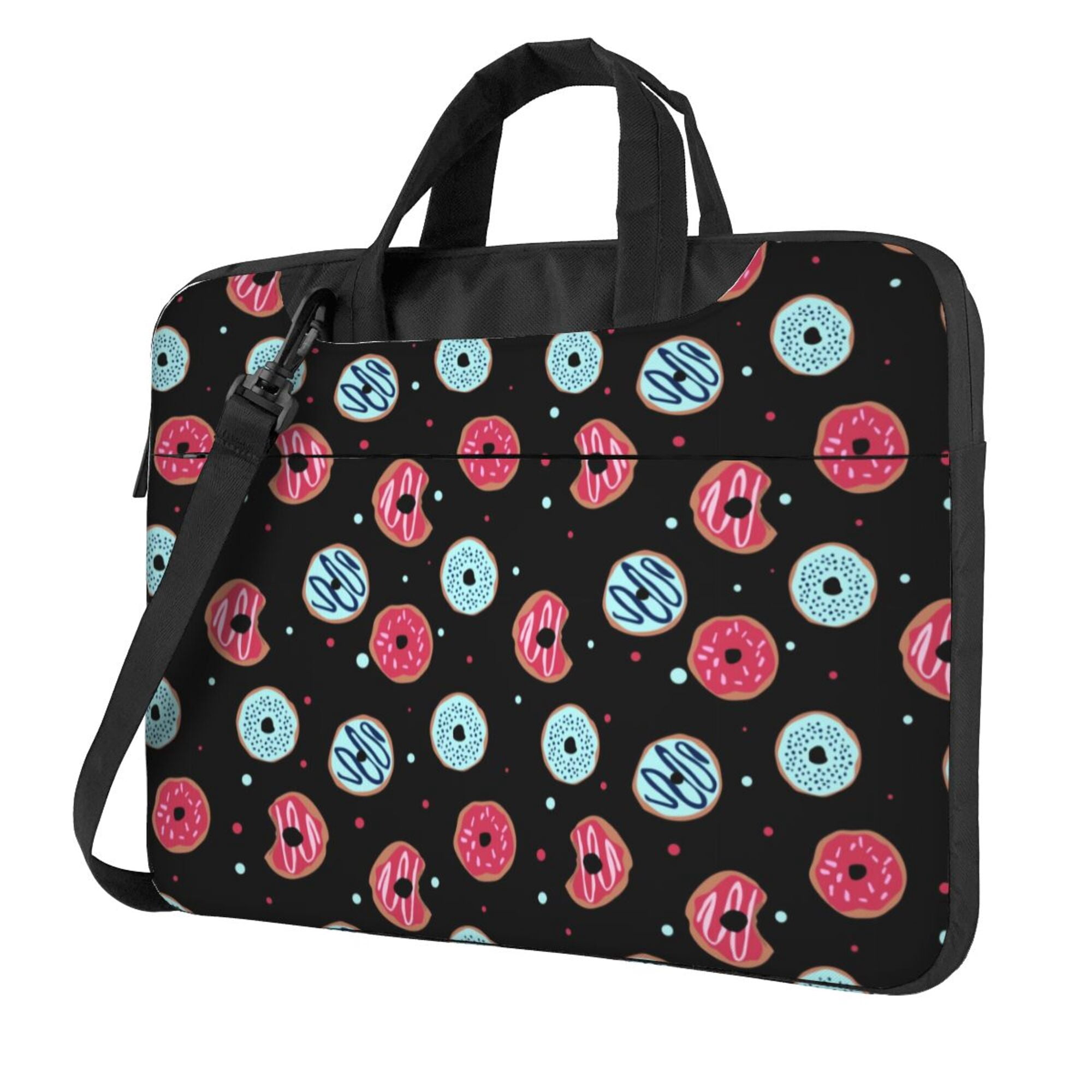 ZICANCN Laptop Case 13 inch, Pastel Donuts Black Background Work ...