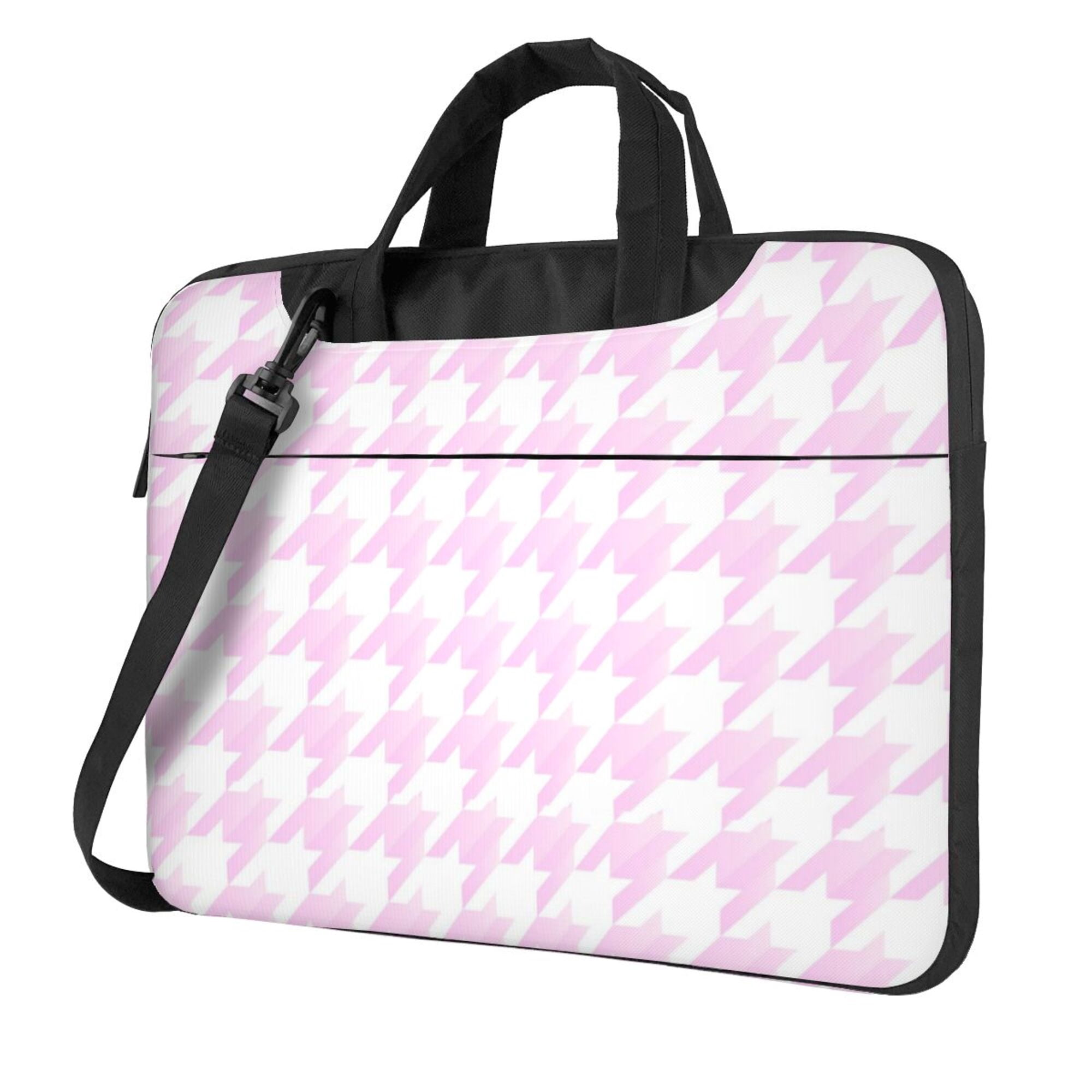 ZICANCN Laptop Case 13 inch, Pink Thousand Bird Check Work Shoulder ...