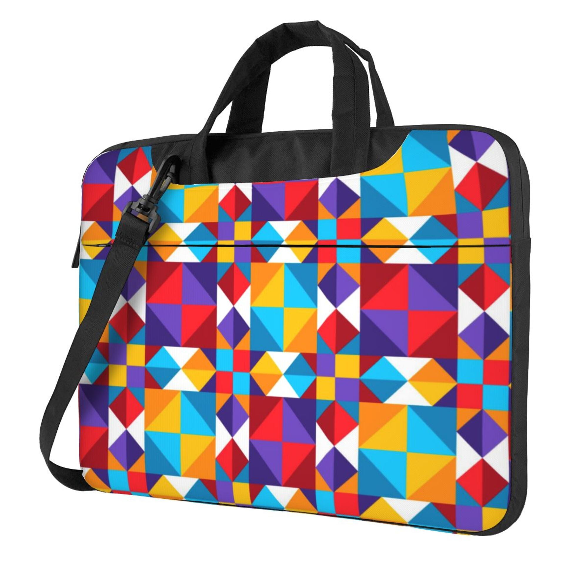 ZICANCN Laptop Case 14 inch, Abstract Colorful Geometric Work Shoulder ...