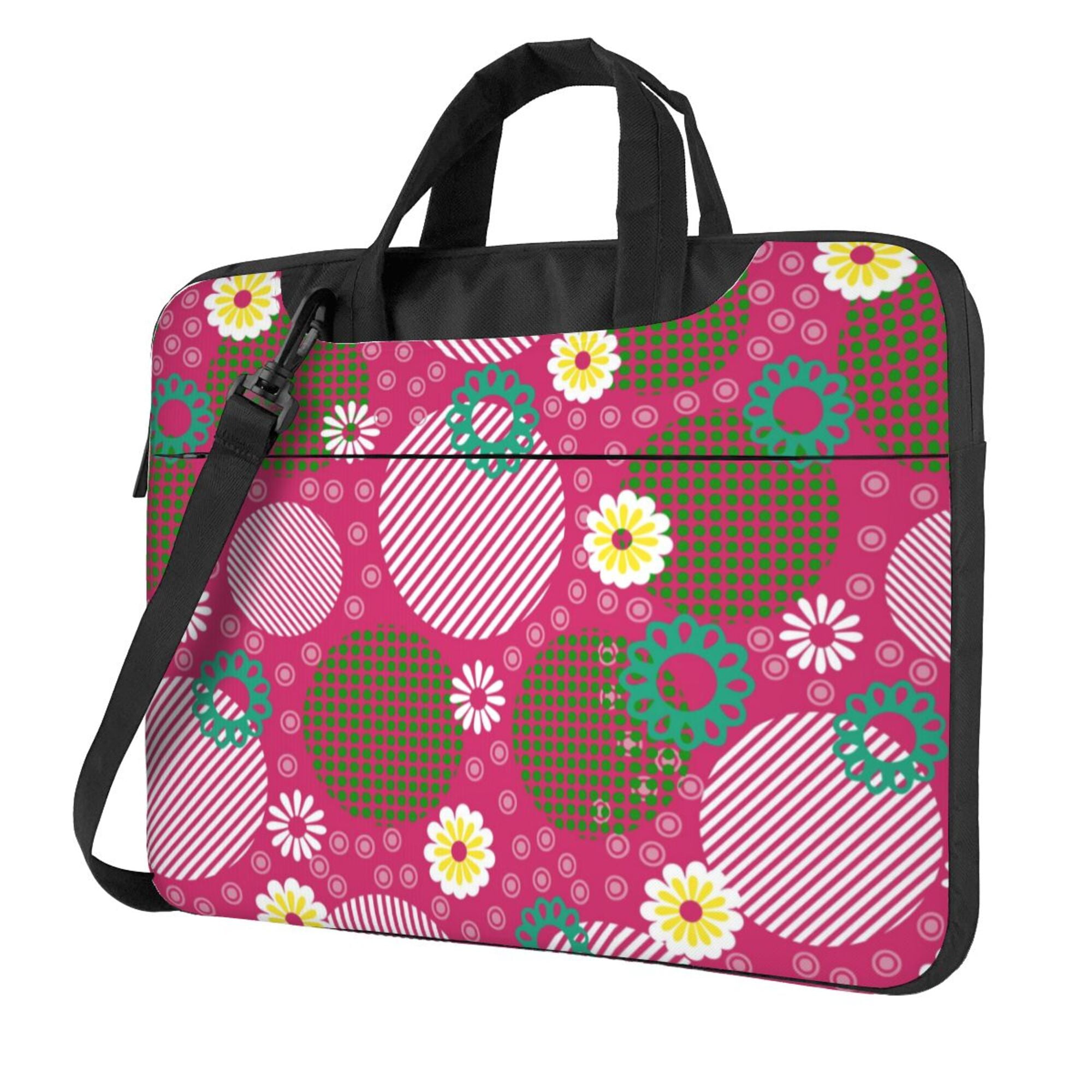 ZICANCN Laptop Case 14 inch, Aztec Line Ethnic Flower Work Shoulder ...