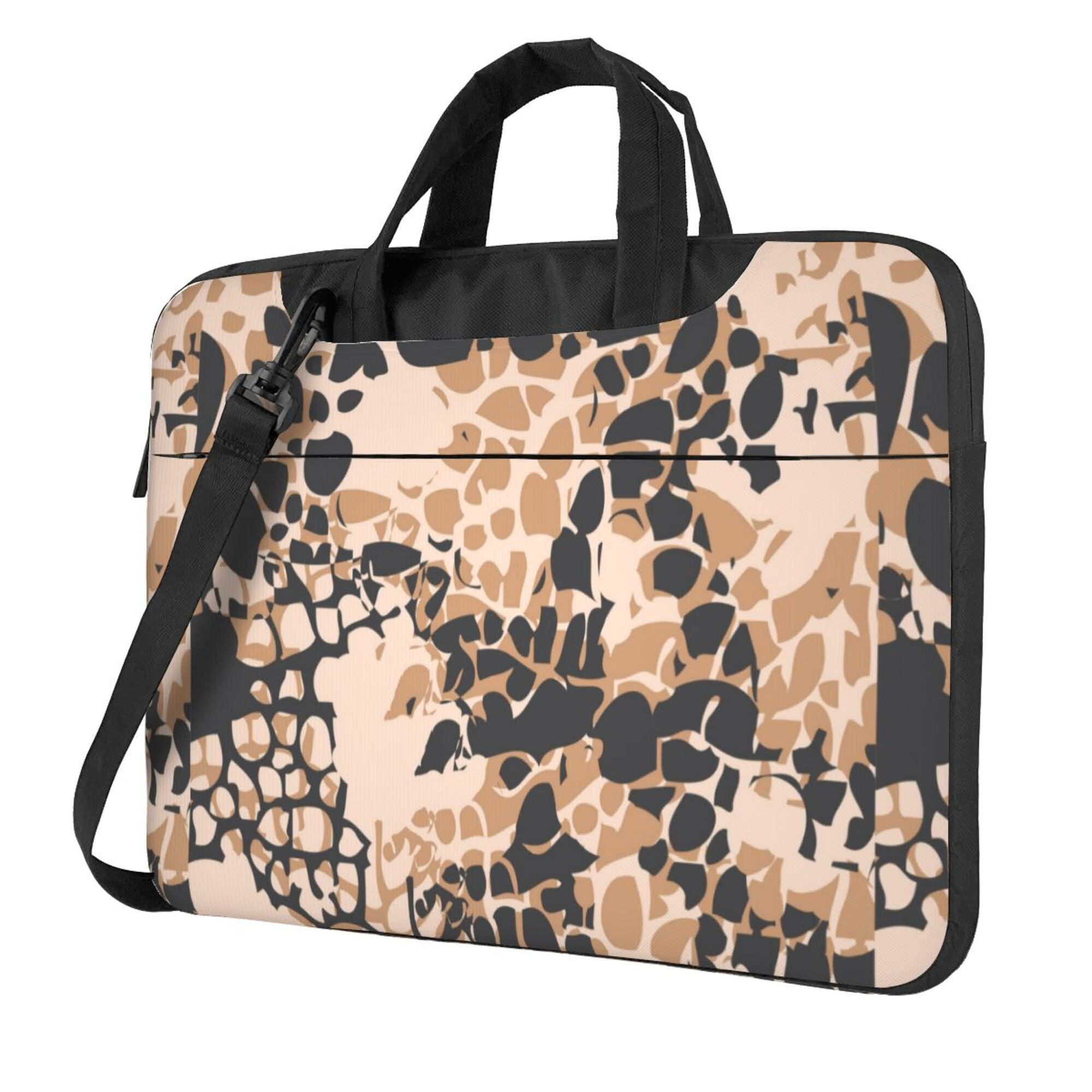 ZICANCN Laptop Case 14 inch, Brown Irregular Patchwork Print Work ...