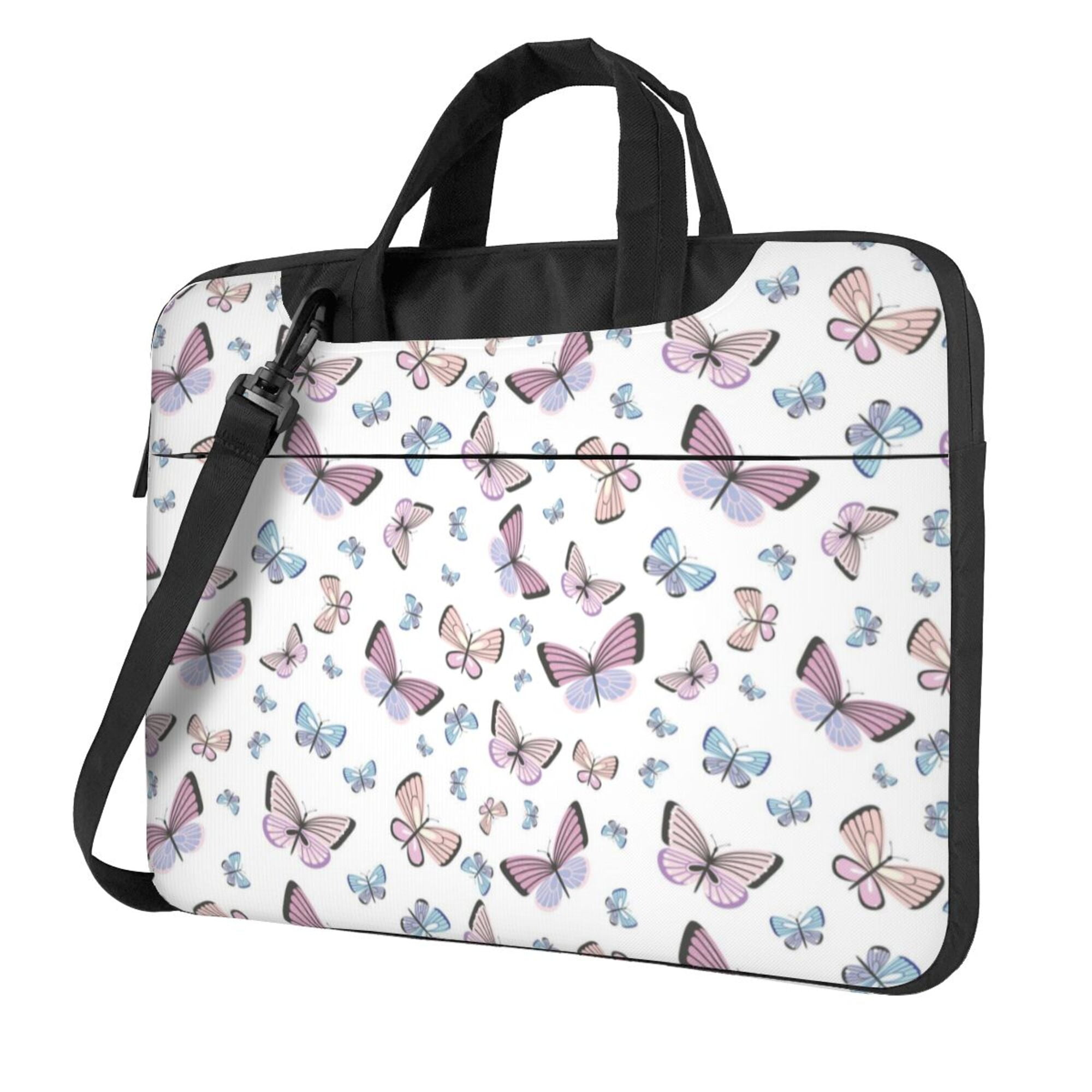 ZICANCN Laptop Case 14 inch, Cute Texture Butterfly Work Shoulder ...