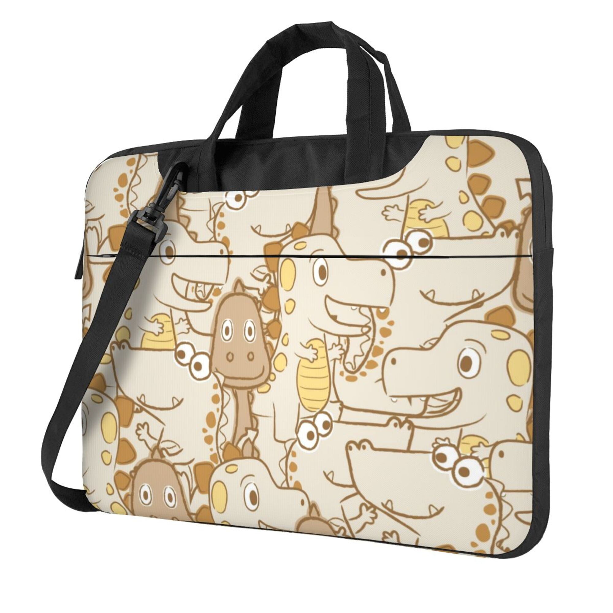 ZICANCN Laptop Case 14 inch, Dinosaurs Jurassic Cute Line Work Shoulder ...
