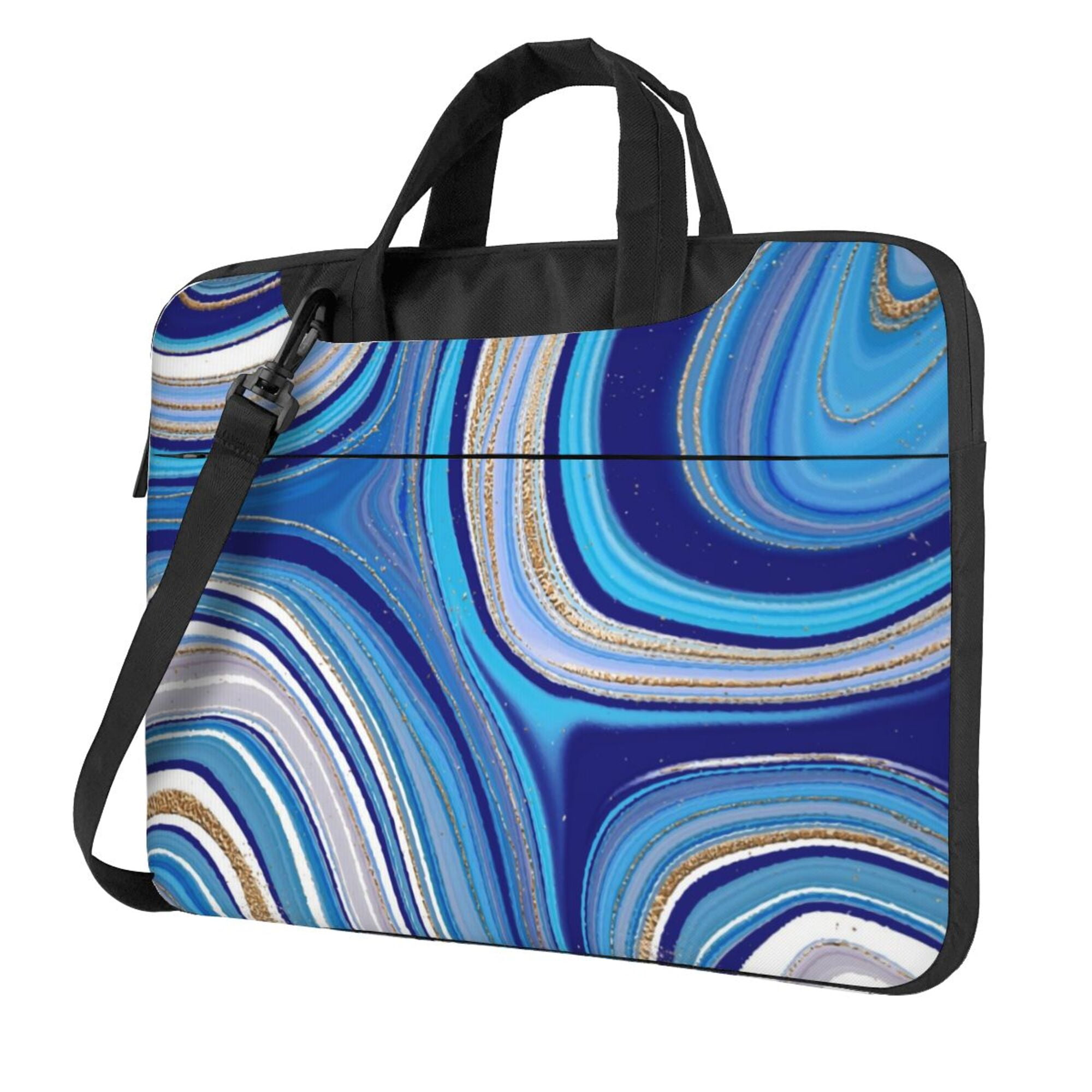ZICANCN Laptop Case 14 inch, Elegant Luxury Blue Gradient Work Shoulder ...