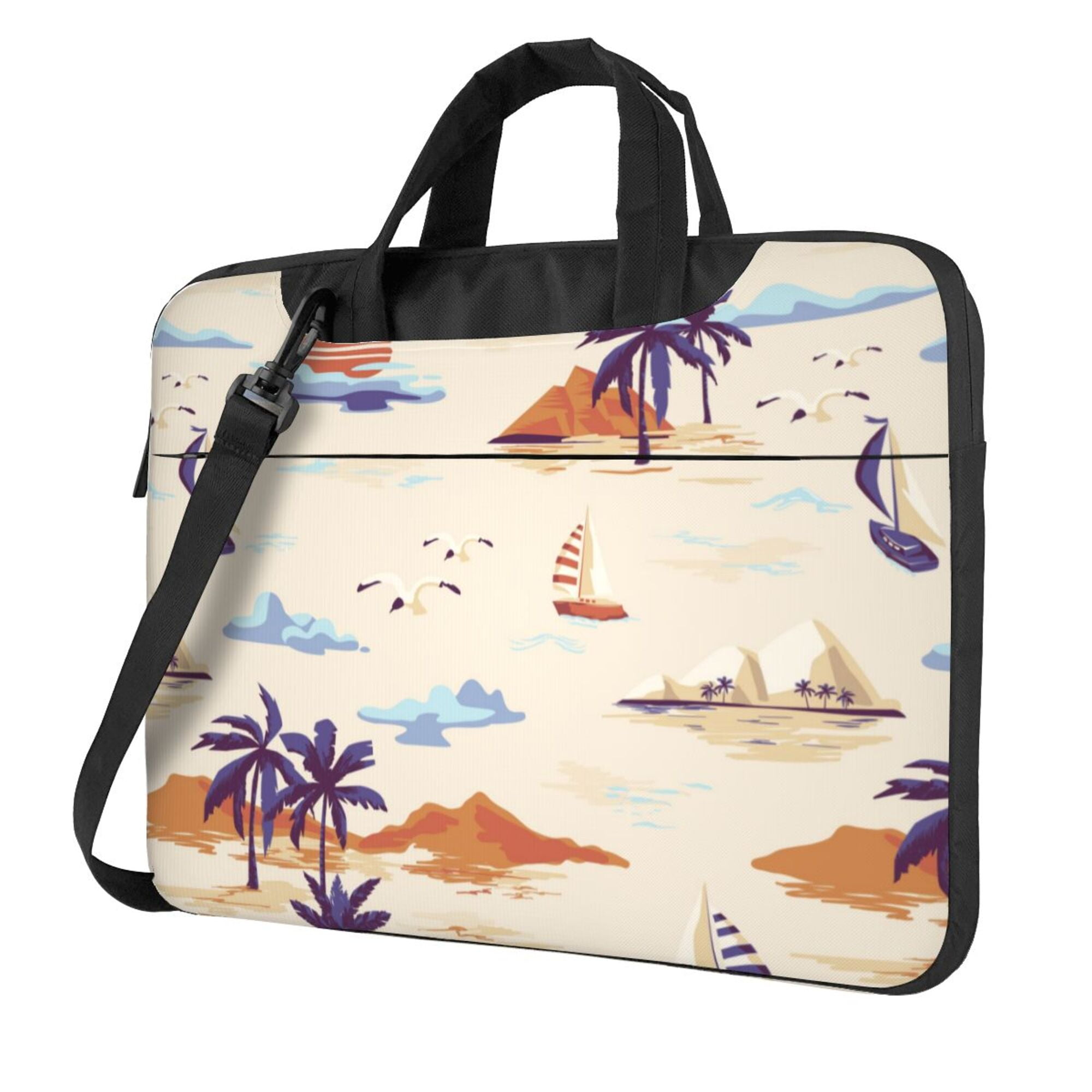 ZICANCN Laptop Case 14 inch, Island Cranes Work Shoulder Messenger ...