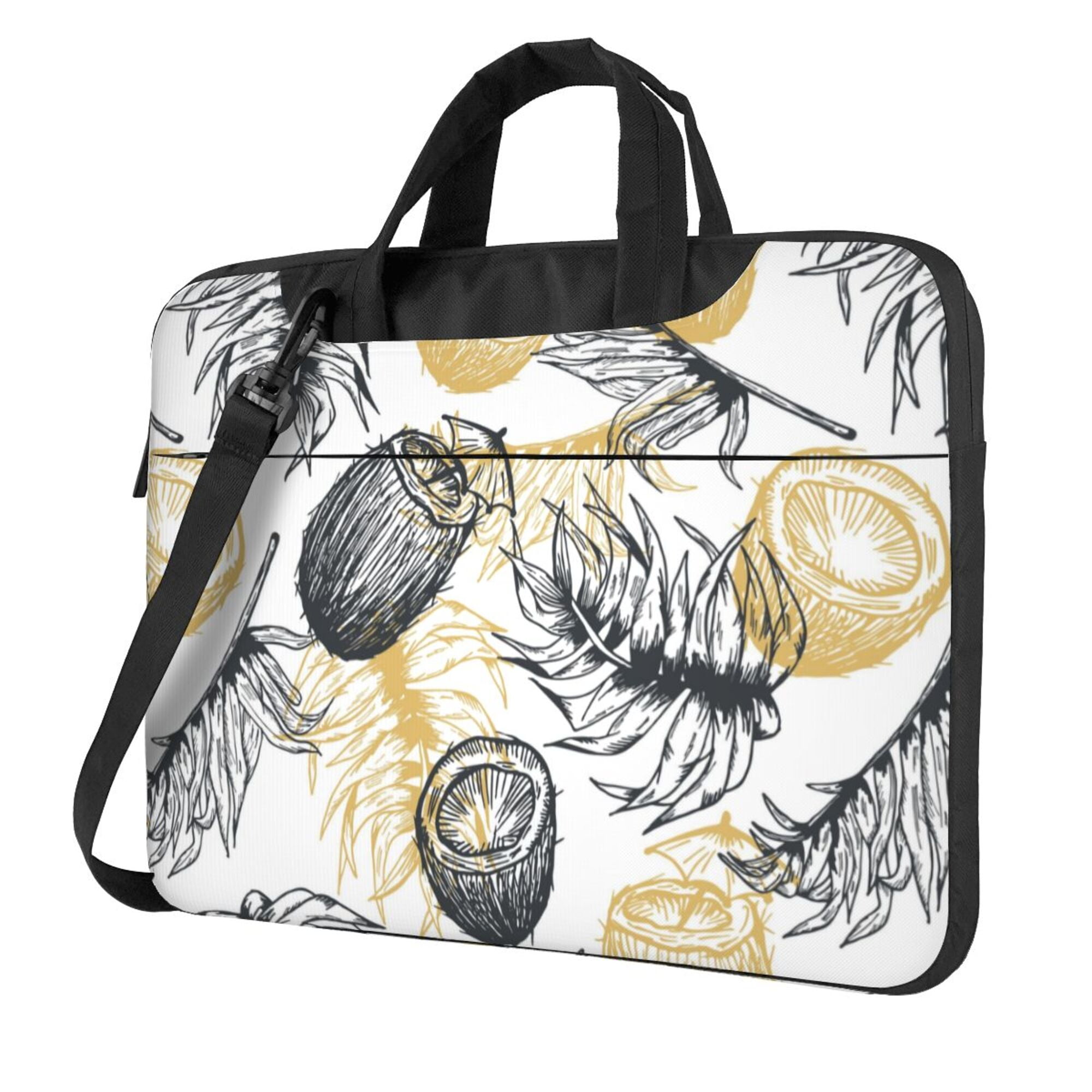 ZICANCN Laptop Case 14 inch, Palm Leaves Coconut Branch Work Shoulder ...