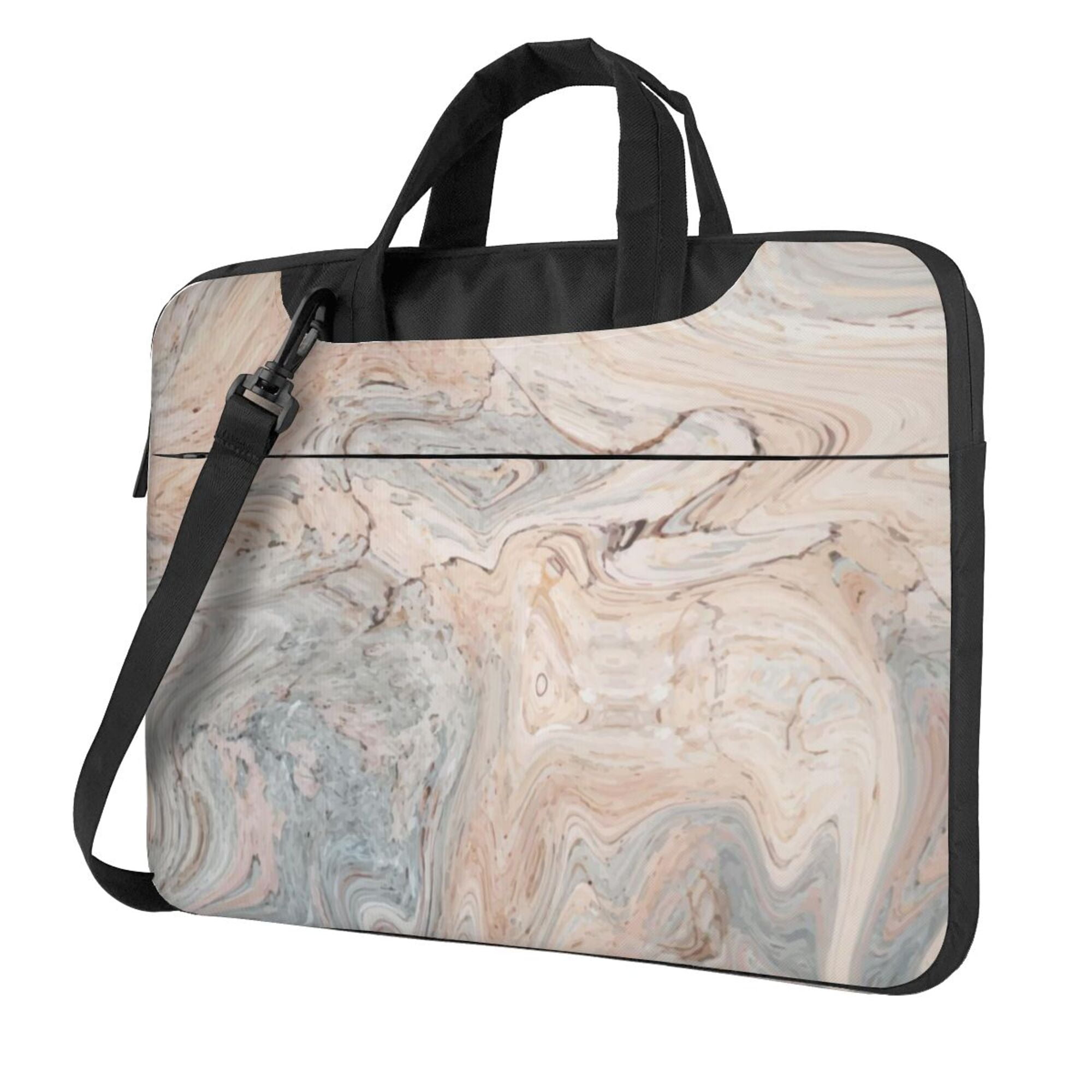 ZICANCN Laptop Case 14 inch, Pink Texture Fluid Marble Work Shoulder ...