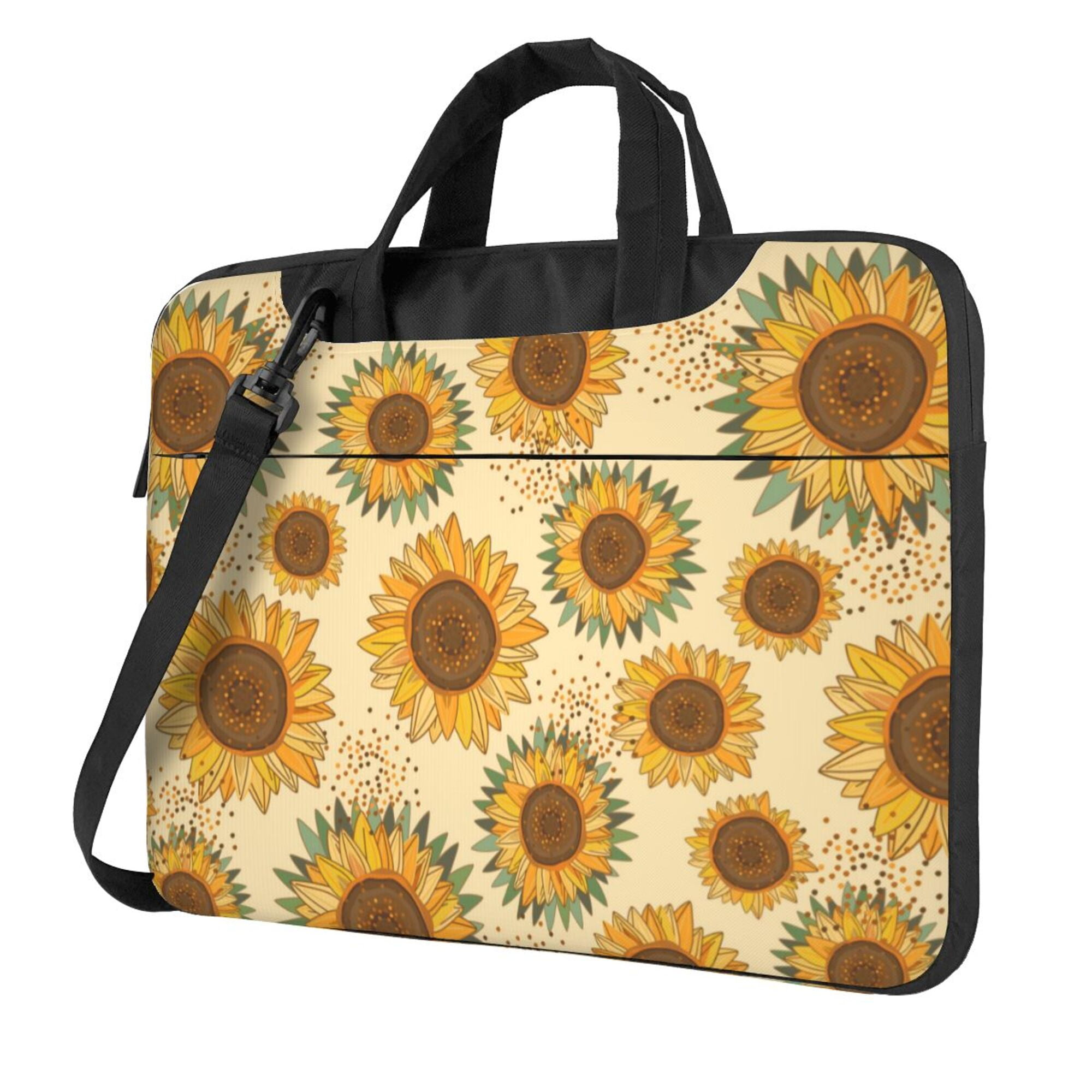 ZICANCN Laptop Case 14 inch, Sunflowers Nature Beige Background Work ...