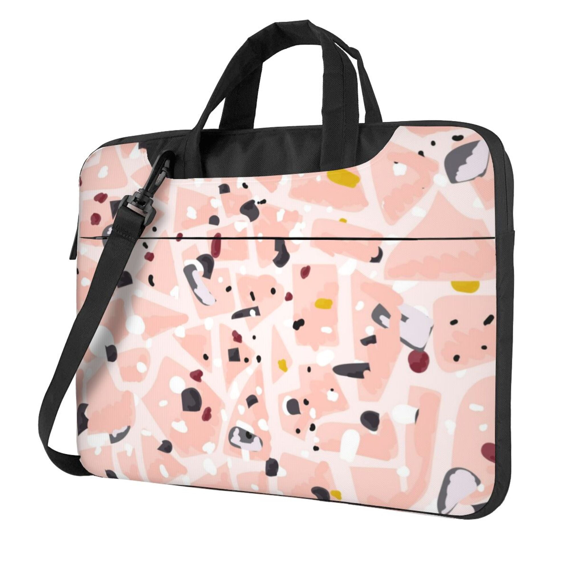 ZICANCN Laptop Case 14 inch, Terrazzo Seamless Coral Pink Work Shoulder ...