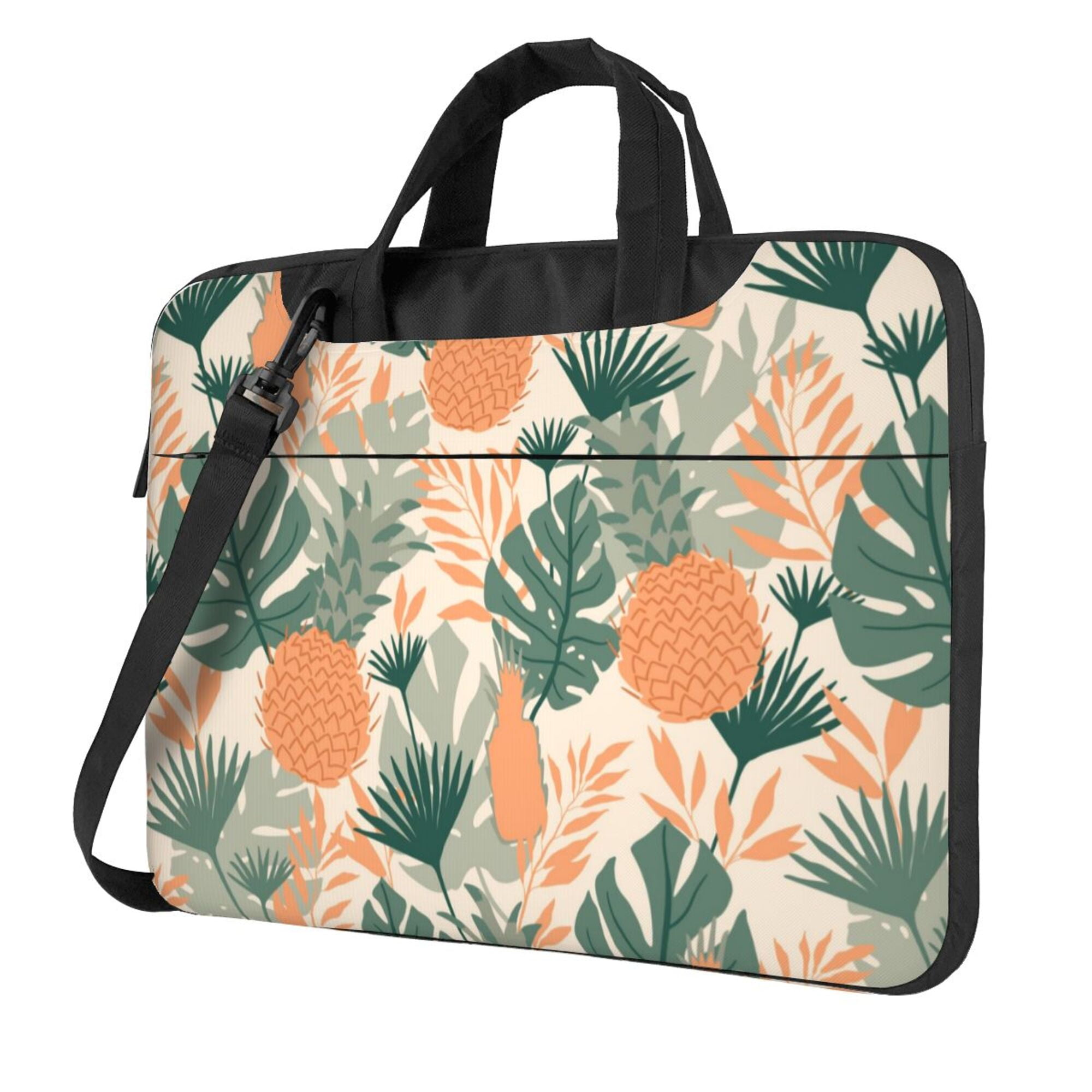 ZICANCN Laptop Case 14 inch, Tropical Jungle Leaves Work Shoulder ...