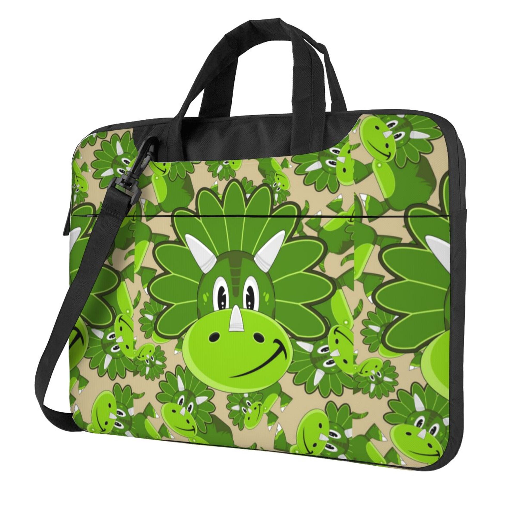 ZICANCN Laptop Case 15.6 inch, Animals Green Triceratops Dinosaur Work ...