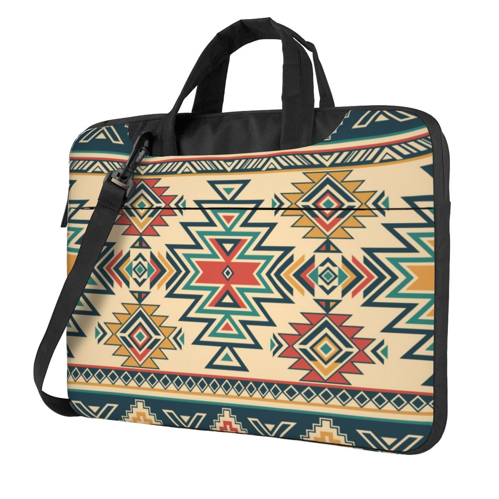 ZICANCN Laptop Case 15.6 inch, Aztec Green Indian Geometric Work ...