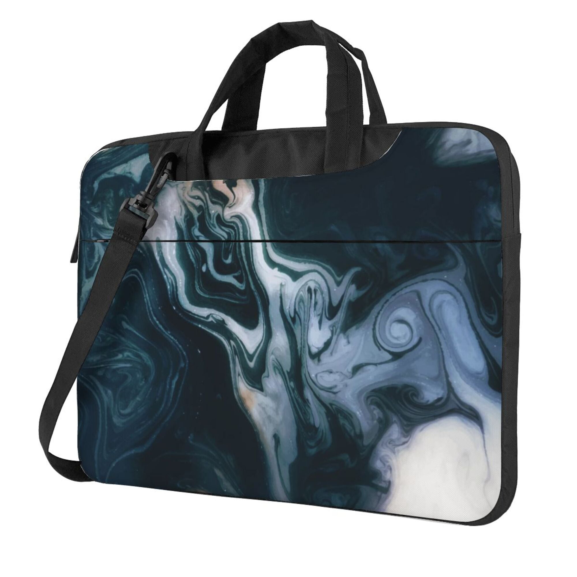 ZICANCN Laptop Case 15.6 inch, Blue Splash Splatter Swirl Work Shoulder ...