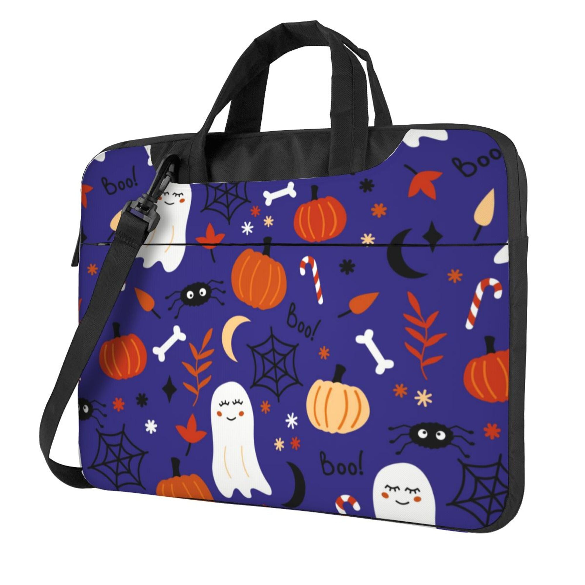 ZICANCN Laptop Case 15.6 inch, Ghost Spiders Pumpkins Purple Work ...