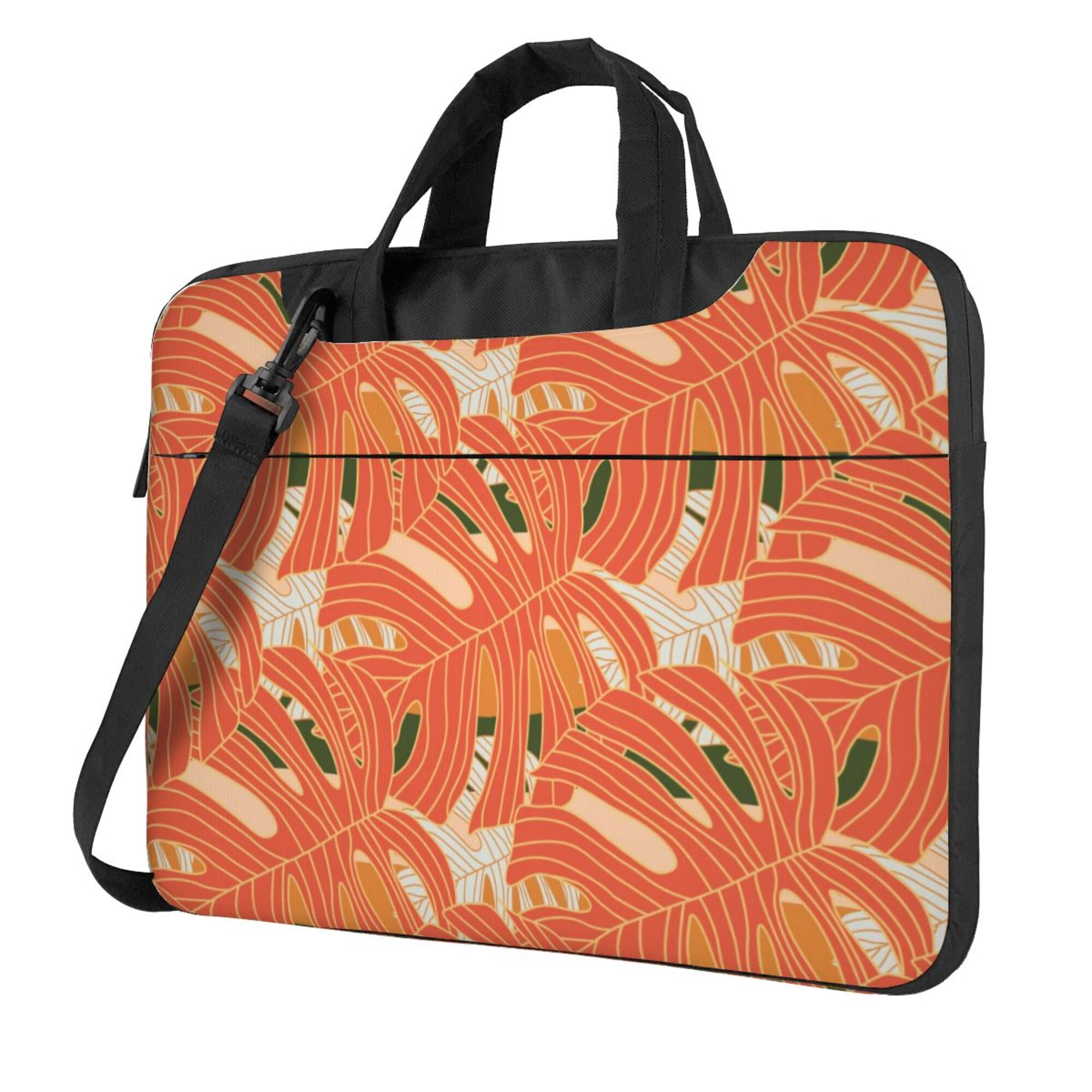 ZICANCN Laptop Case 15.6 inch, Jungle Leaves Work Shoulder Messenger ...