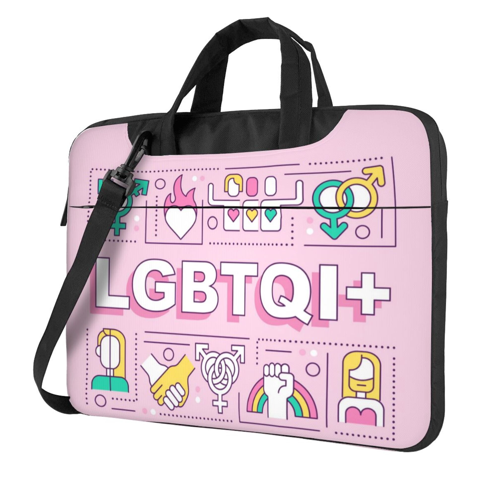 ZICANCN Laptop Case 15.6 inch, Lgbt Clasped Hands Work Shoulder ...