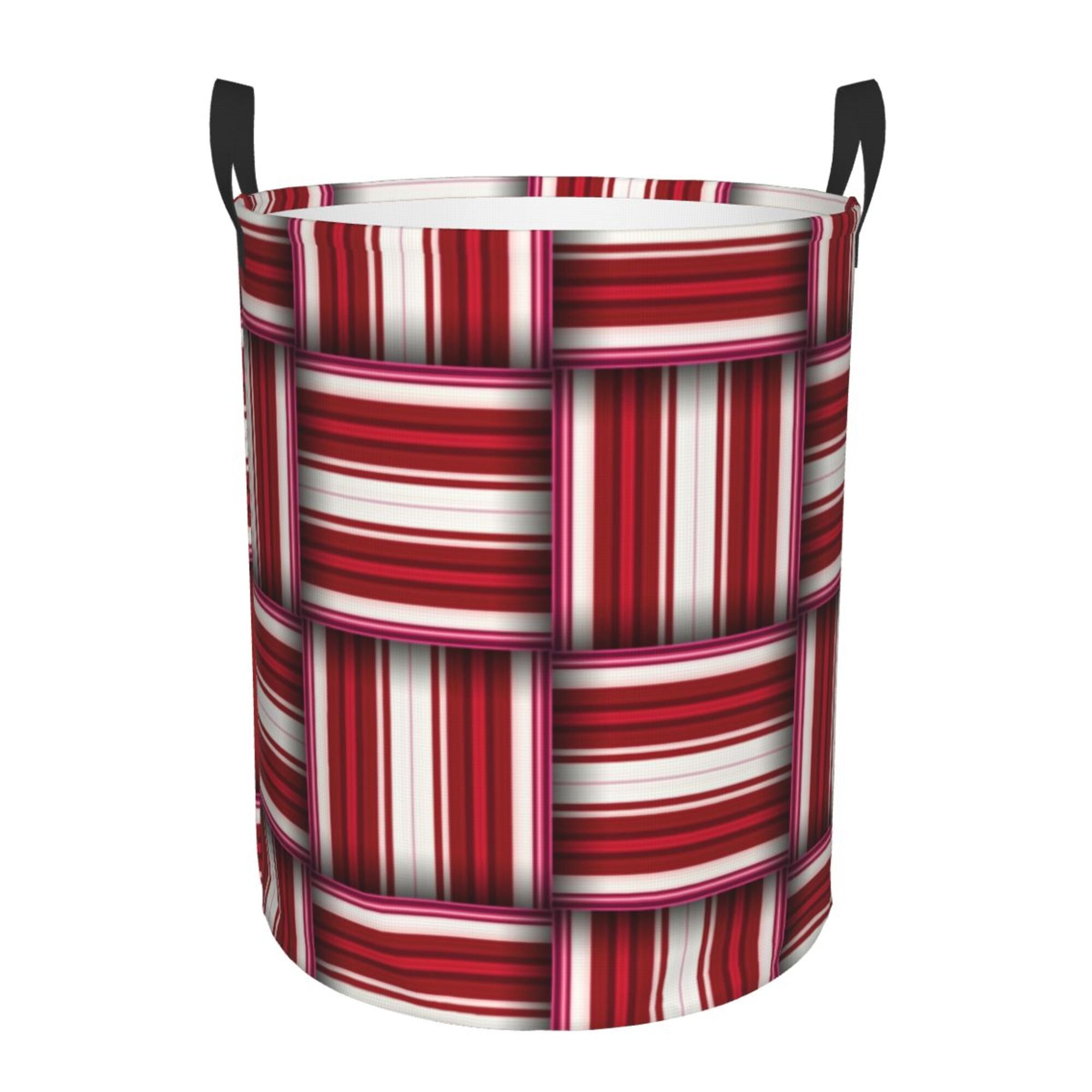 ZICANCN Laundry Basket Organizer, Abstract Woven Red Stripes ...