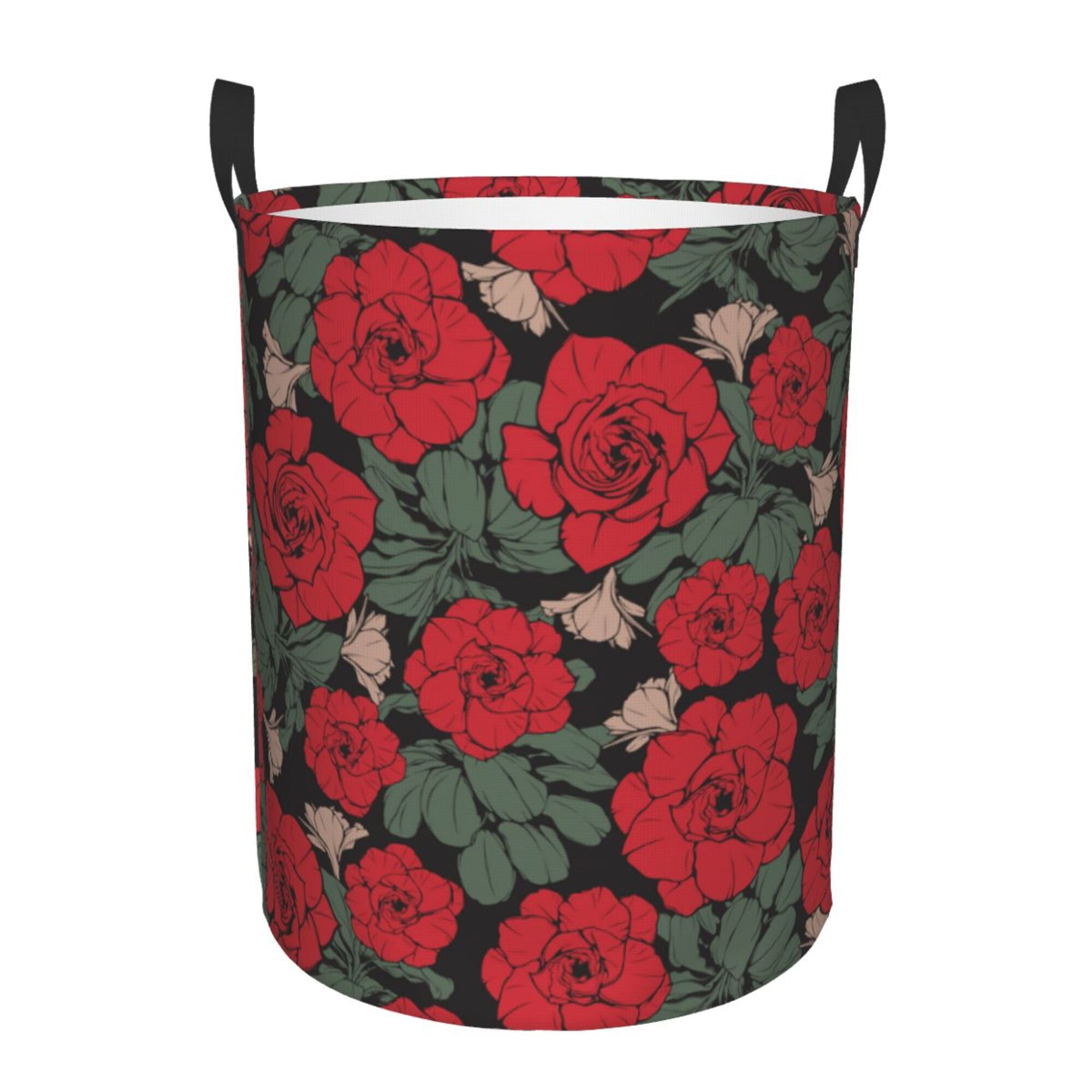 ZICANCN Laundry Basket Organizer, Beautiful Red Wild Rose Collapsible ...