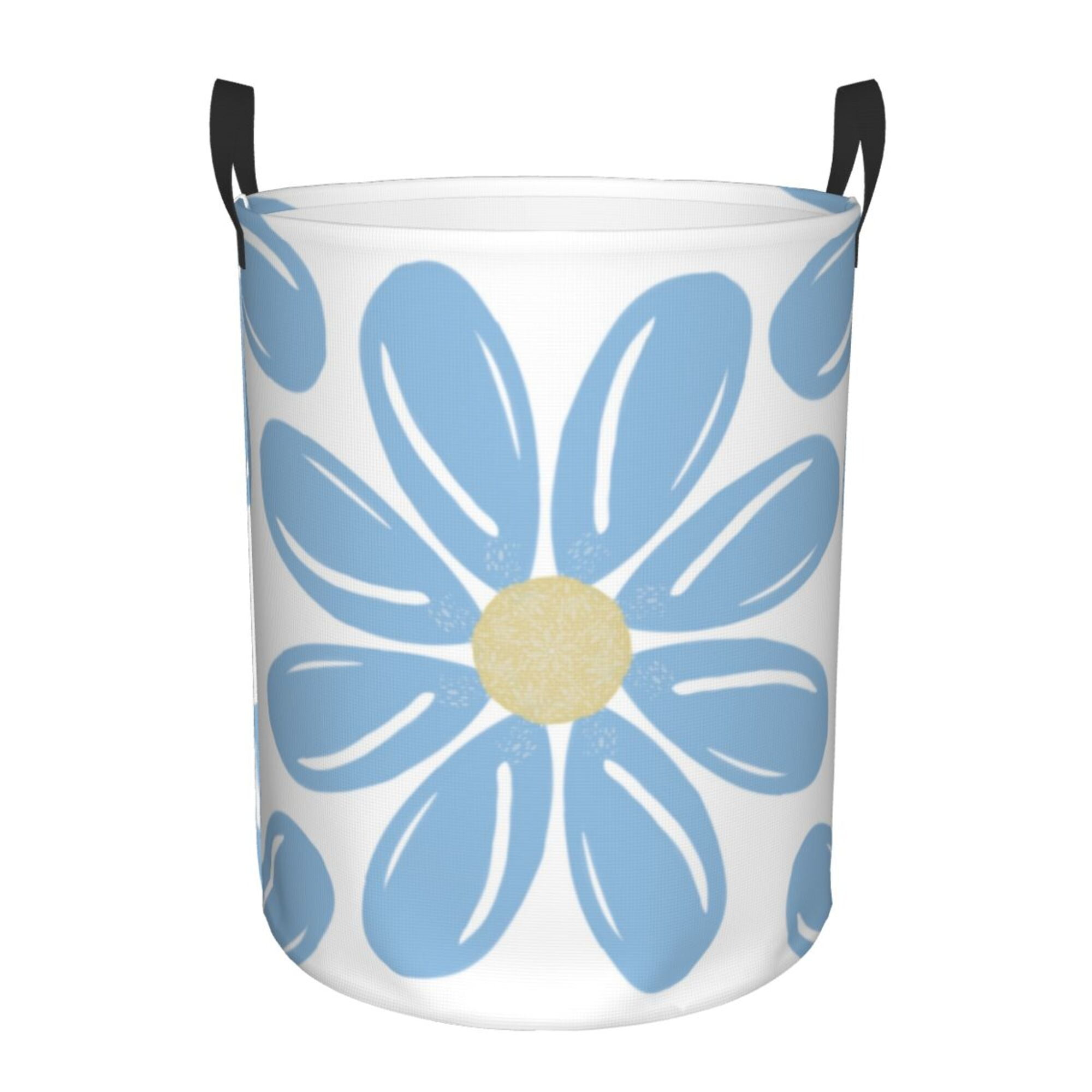 ZICANCN Laundry Basket Organizer, Blue Bloom Petal Art Collapsible ...