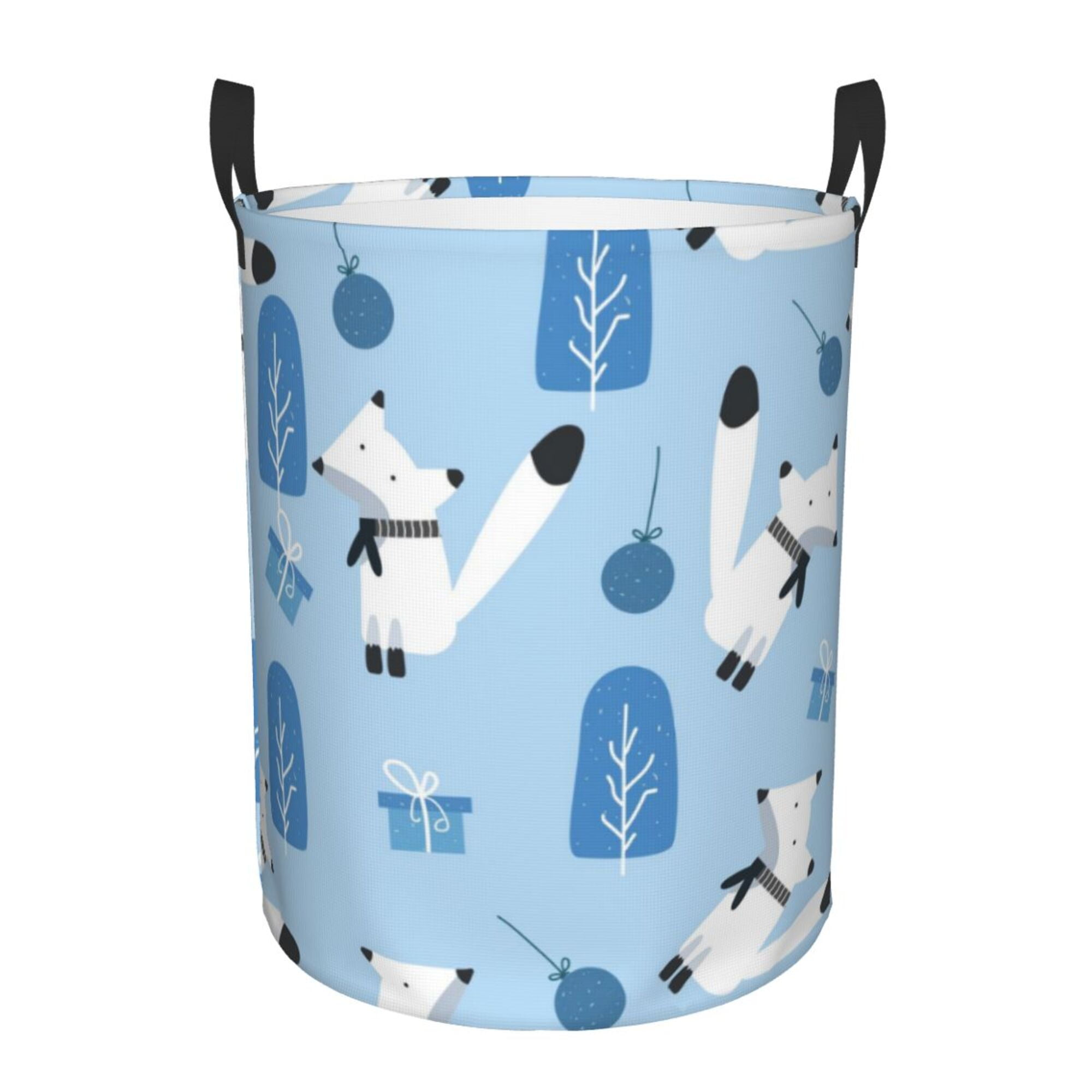 ZICANCN Laundry Basket Organizer, Blue Gift Cartoon Wolf Collapsible ...