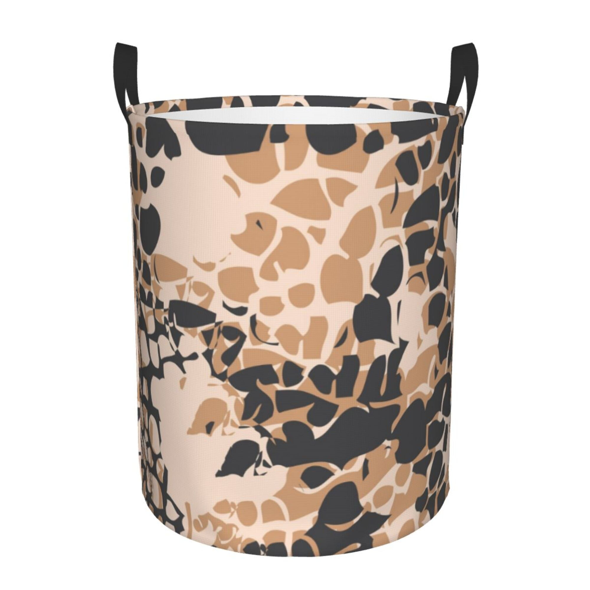ZICANCN Laundry Basket Organizer, Brown Irregular Patchwork Print ...