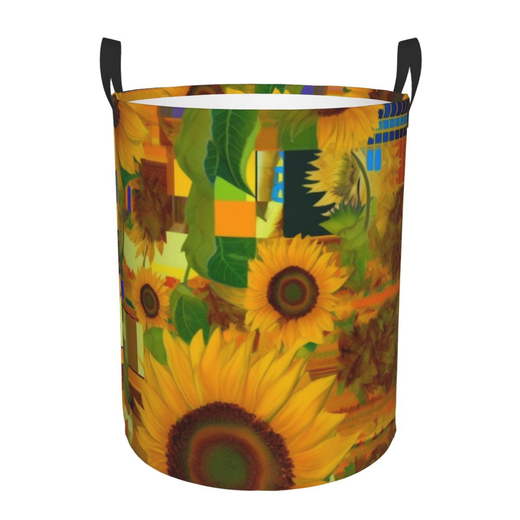 ZICANCN Laundry Basket Organizer, Bunch Sunflowers Yellow Collapsible ...