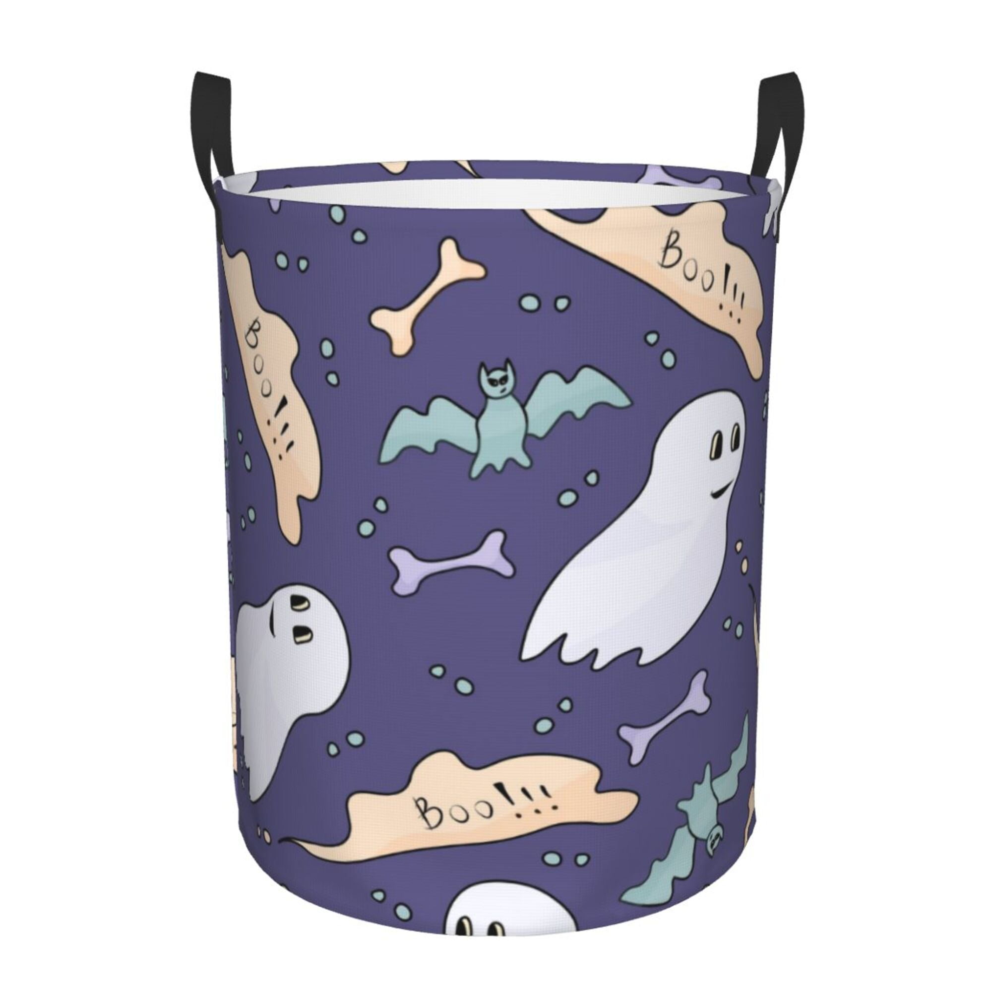 ZICANCN Laundry Basket Organizer, Cute Ghost Funny Bat Collapsible ...