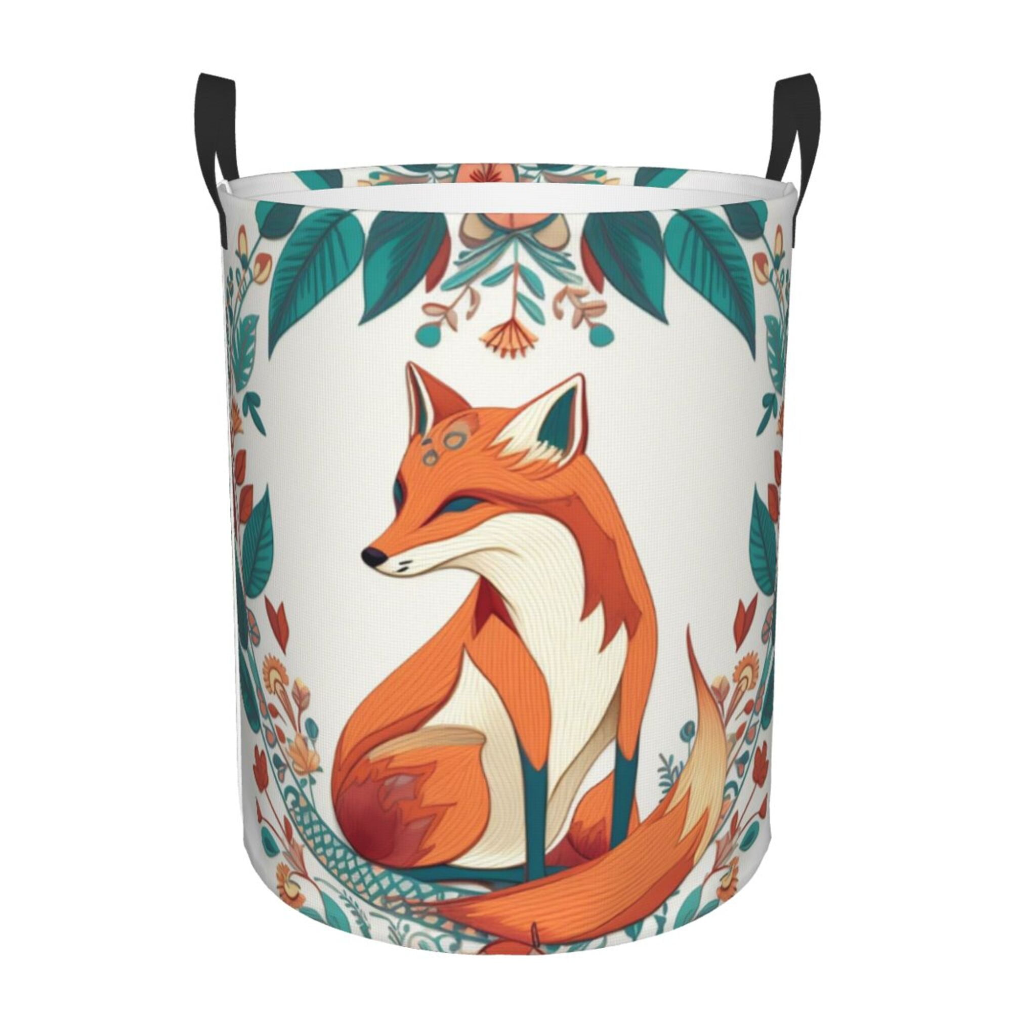 ZICANCN Laundry Basket Organizer, Fox Animal Collapsible Hamper for ...
