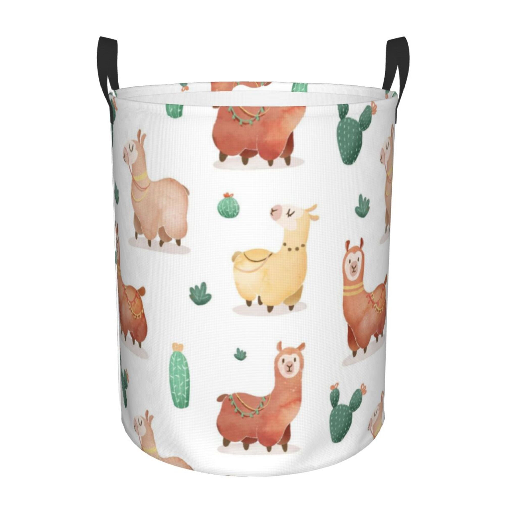 ZICANCN Laundry Basket Organizer, Funny Llama Alpaca Animal Collapsible ...