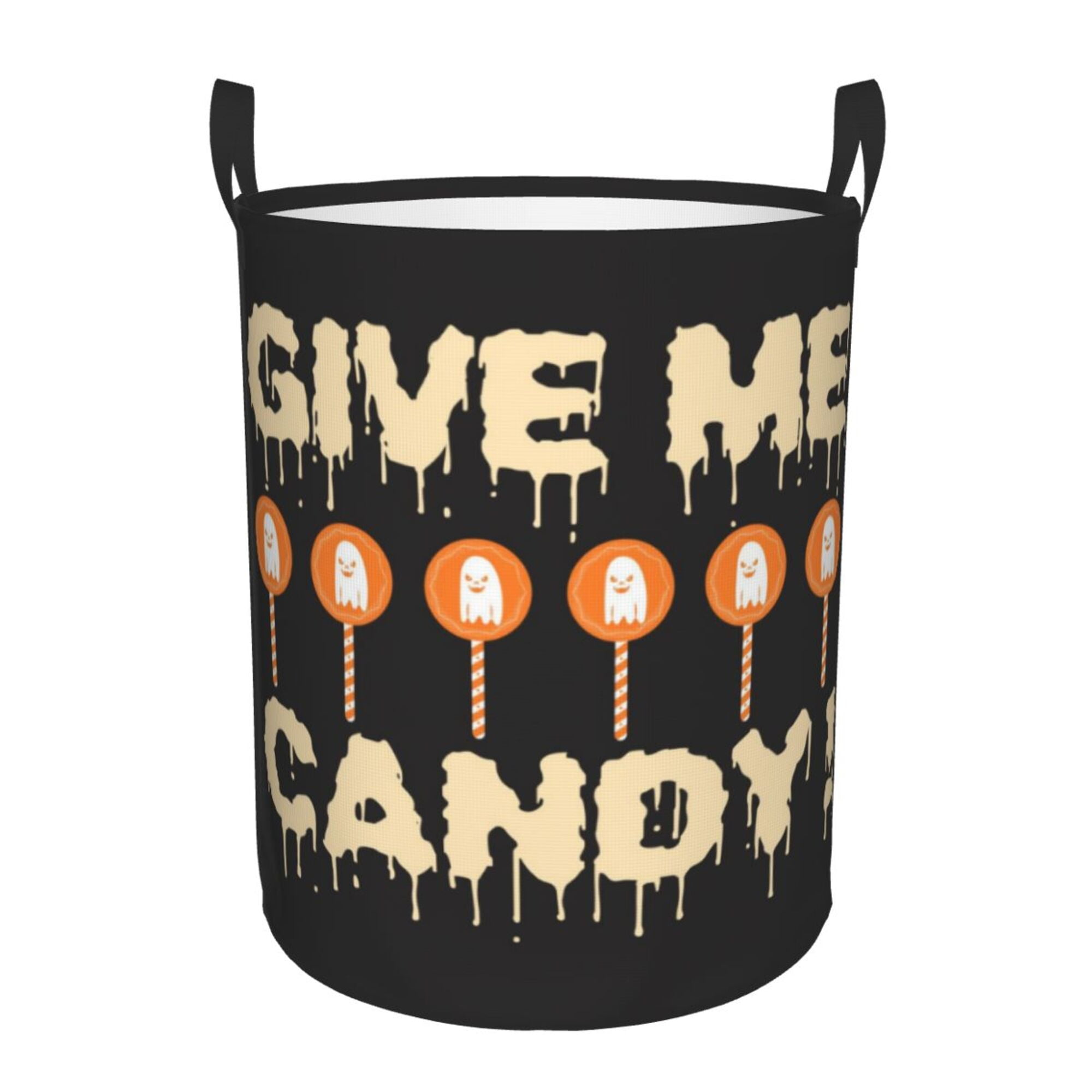 ZICANCN Laundry Basket Organizer, Give Me Candy Scary Ghost Collapsible ...