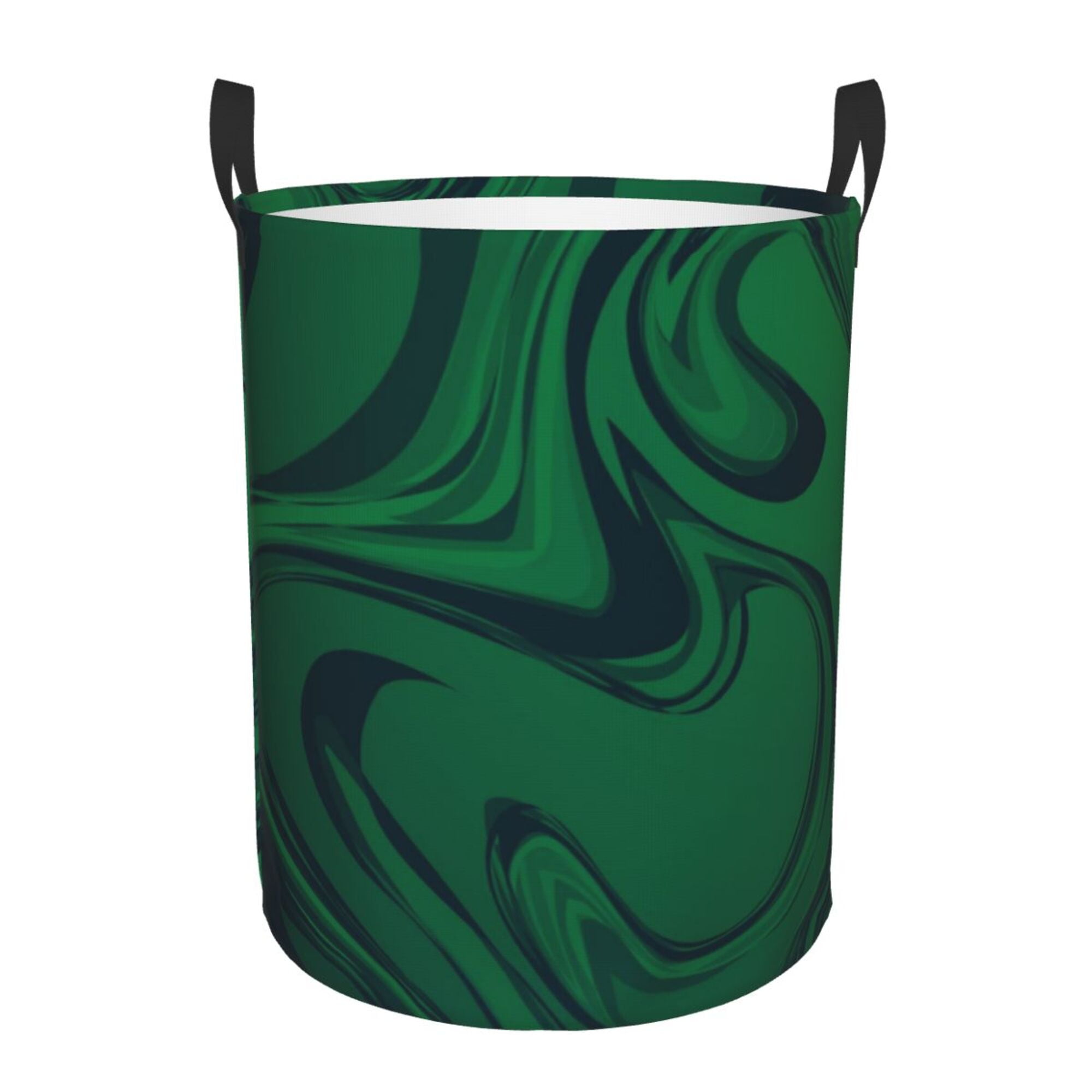 ZICANCN Laundry Basket Organizer, Gradient Emerald Abstract Line ...