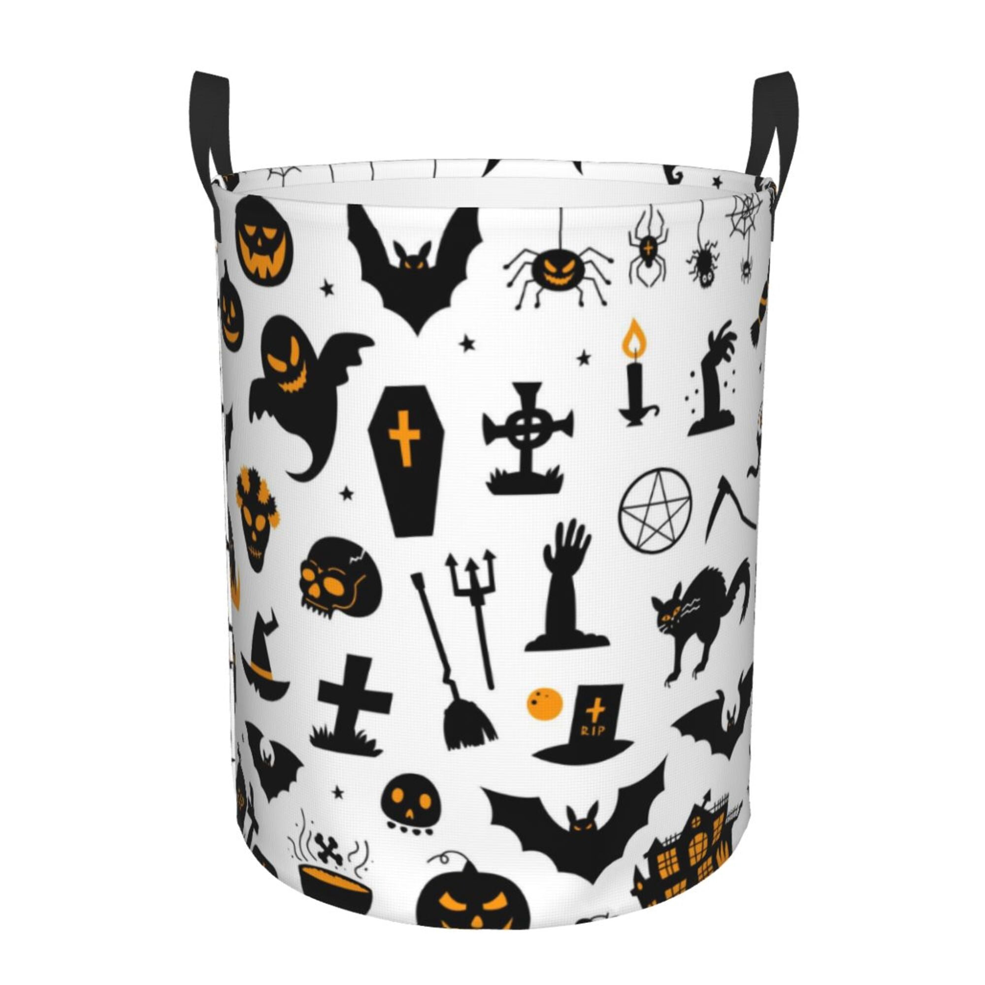 ZICANCN Laundry Basket Organizer, Halloween Monster Pumpkin Skull ...