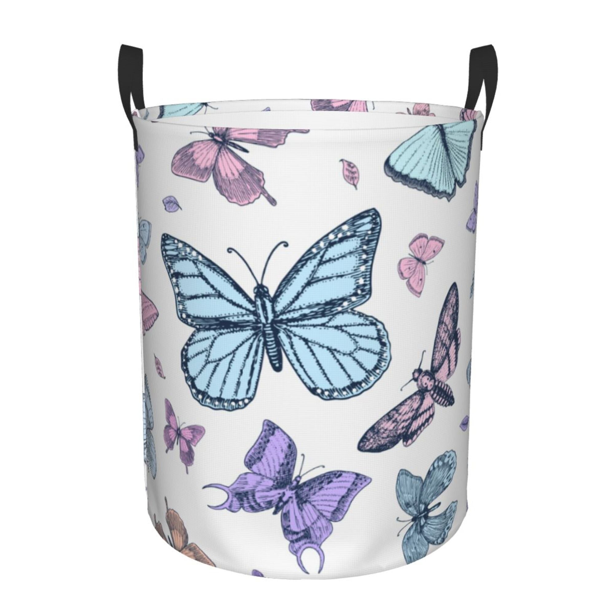 ZICANCN Laundry Basket Organizer, Multicolor Spring Butterflies ...