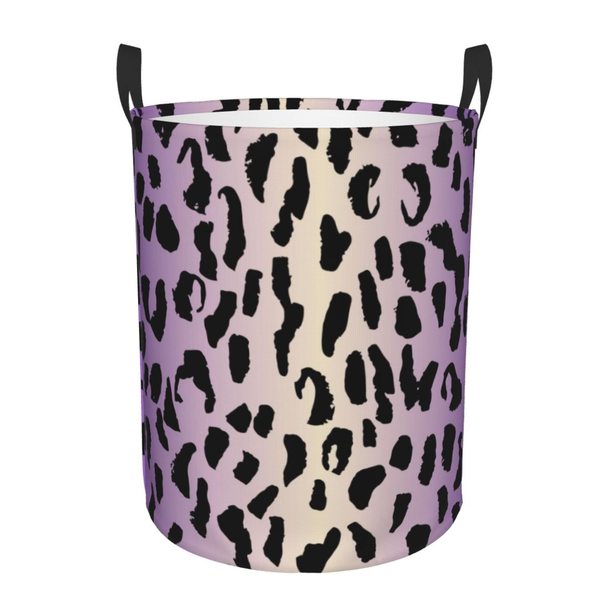 ZICANCN Laundry Basket Organizer, Purple Leopard Print Animal ...