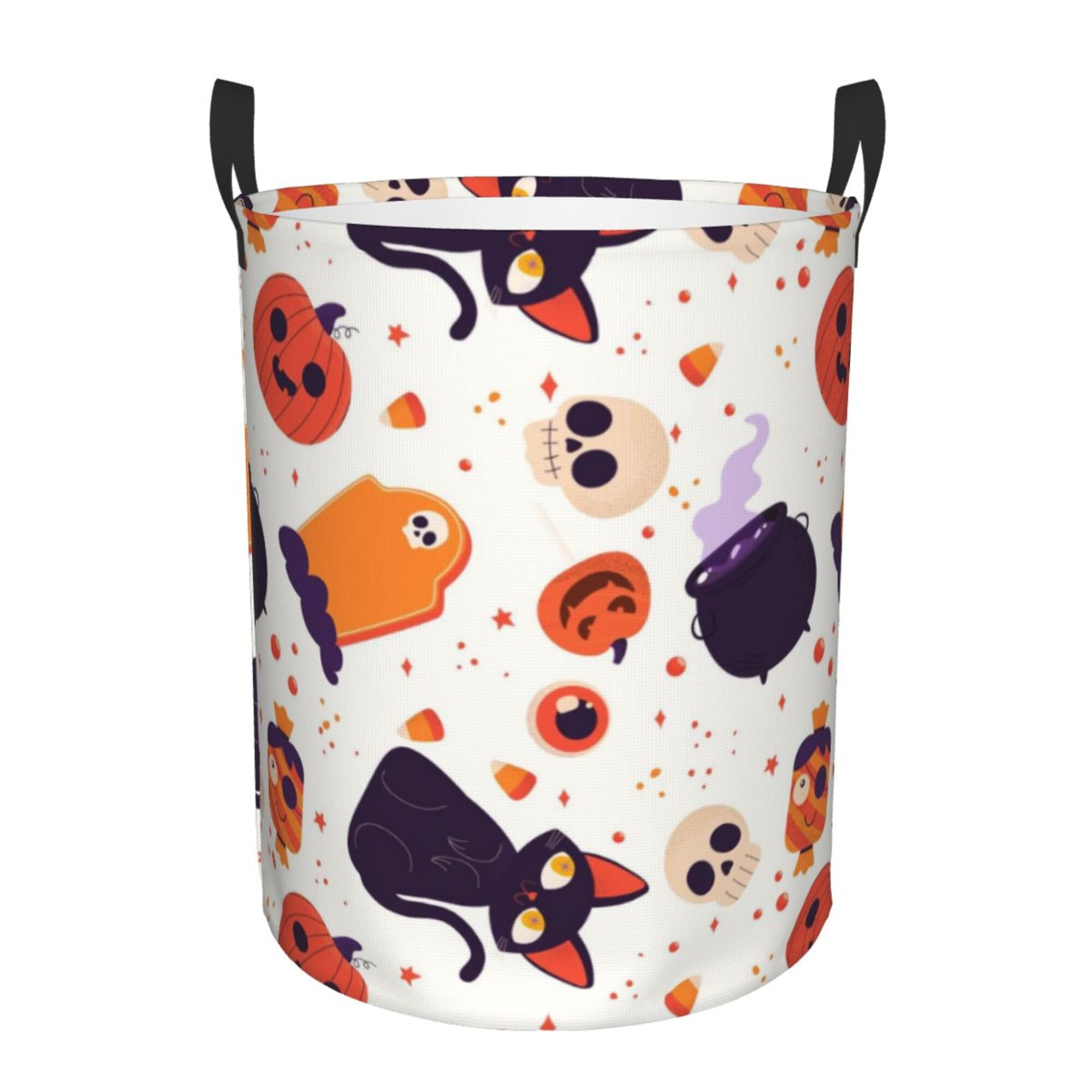 ZICANCN Laundry Basket Organizer, Spooky Halloween Scary Cat ...