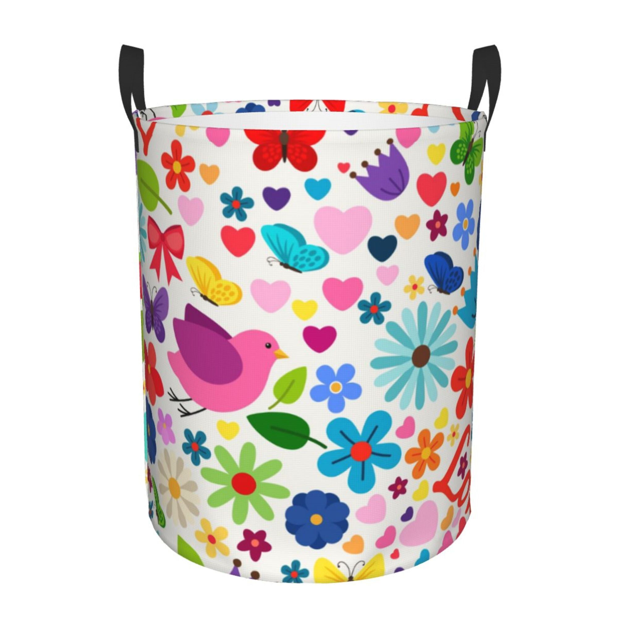 ZICANCN Laundry Basket Organizer, Spring Daisy Abstract Flowers ...