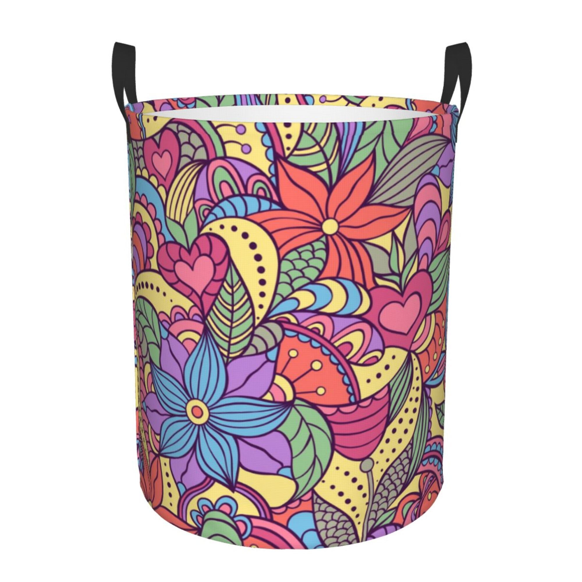 ZICANCN Laundry Basket Organizer, Spring Elegant Floral Collapsible ...